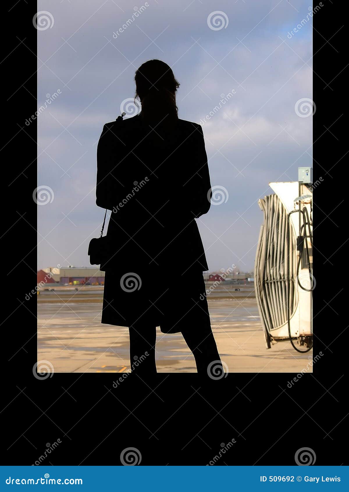 Woman Waiting stock photo. Image of clouds, awaiting, leaning - 509692