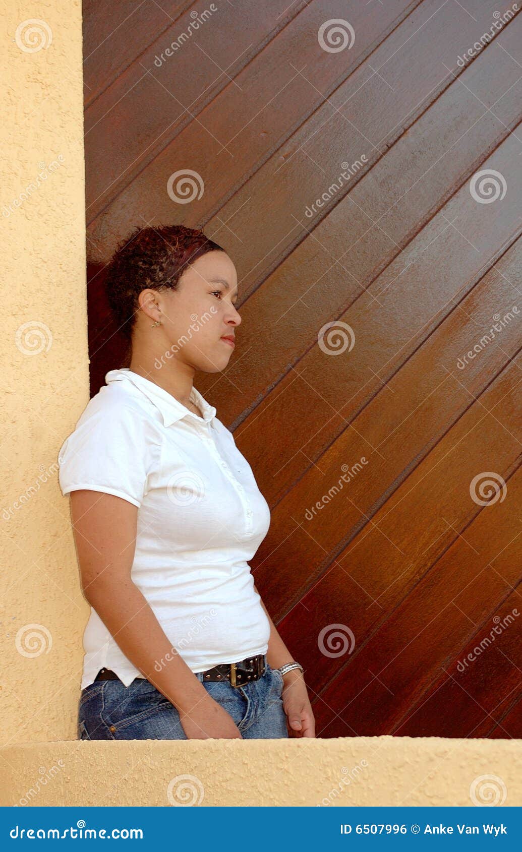 Woman waiting stock photo. Image of looking, female, africa - 6507996
