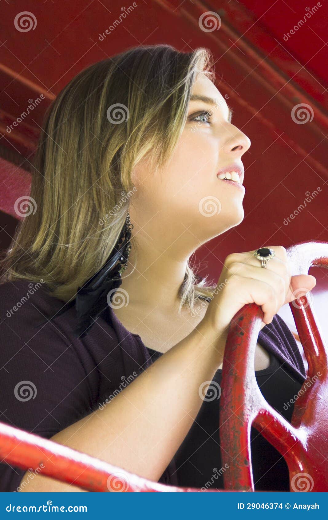 A woman waiting for hope stock photo. Image of smiling - 29046374