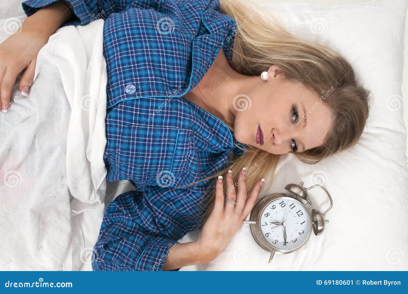 Woman waking up stock image. Image of awaken, early, asleep - 69180601