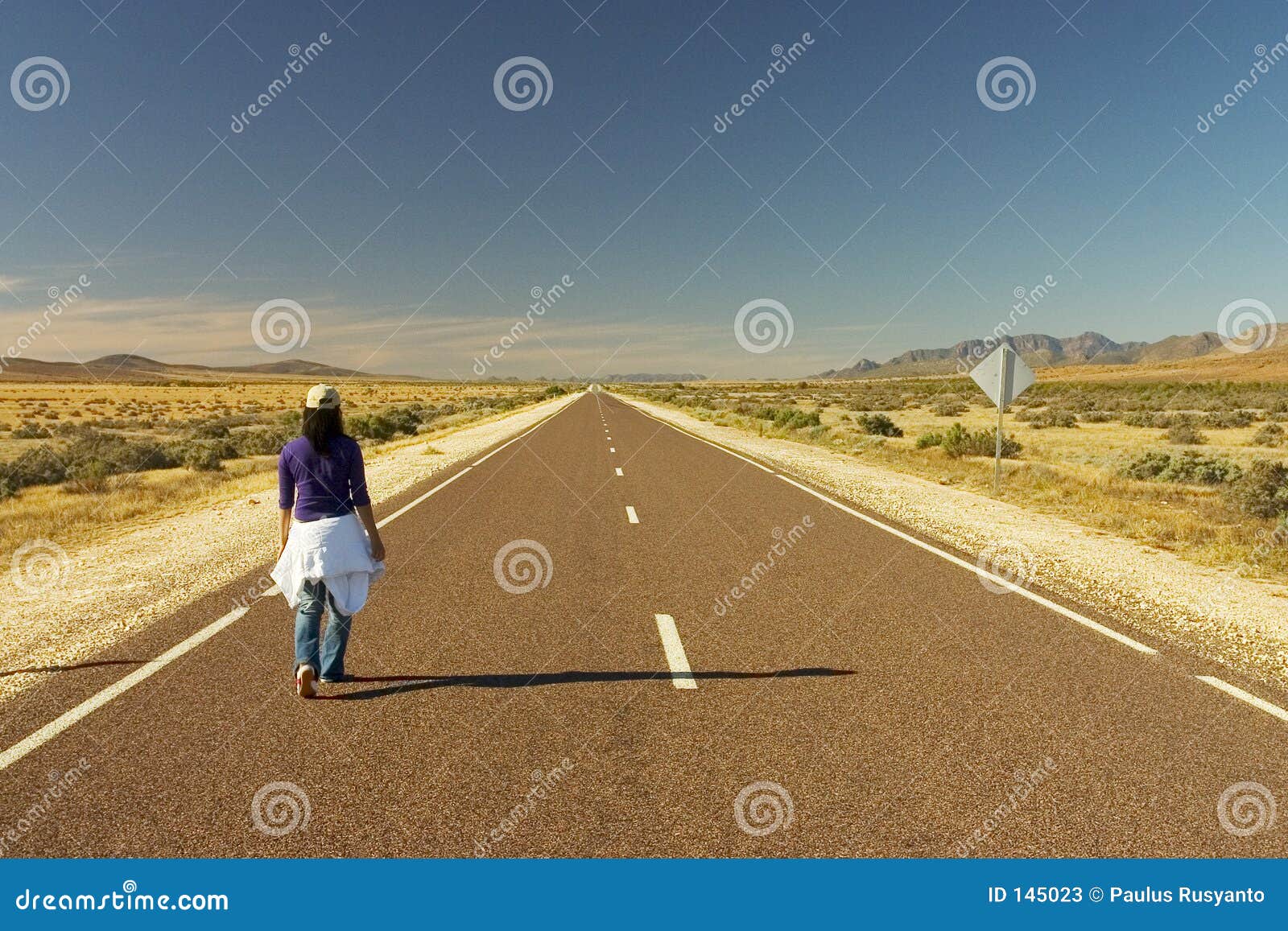 Woman Walking Alone stock image. Image of women, wilderness - 145023