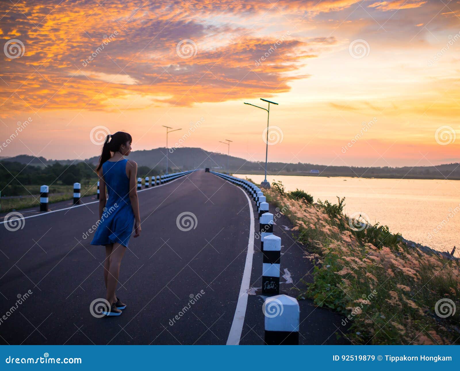 Woman walking alone stock image. Image of body, outdoor - 92519879