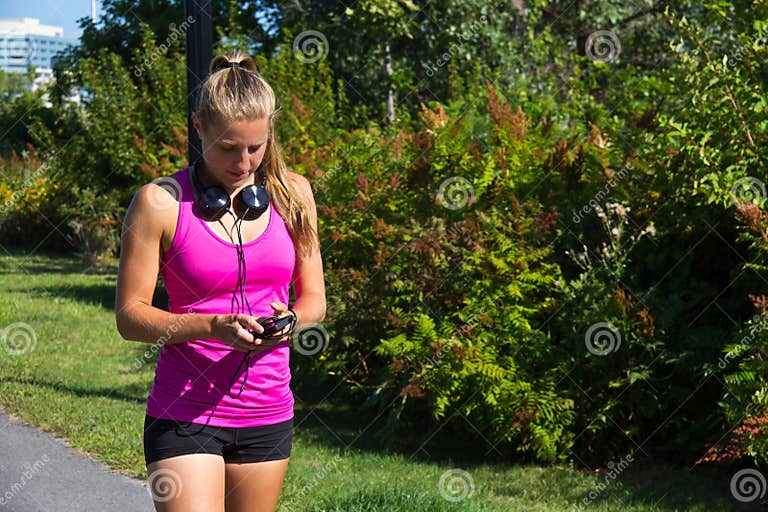 Woman walking for exercise stock photo. Image of exercise - 34930408