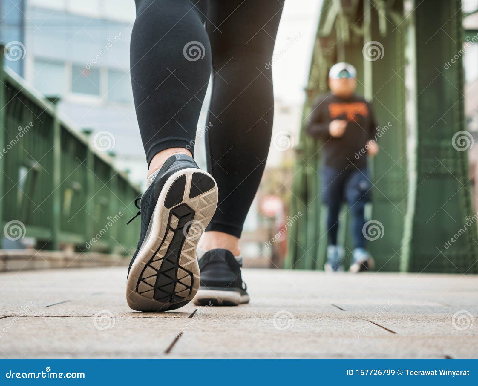 Woman Walking Outdoor Exercise in City Healthy Lifestyle Stock Image ... Woman Walking Outdoor Exercise in City Healthy Lifestyle Stock Image ...