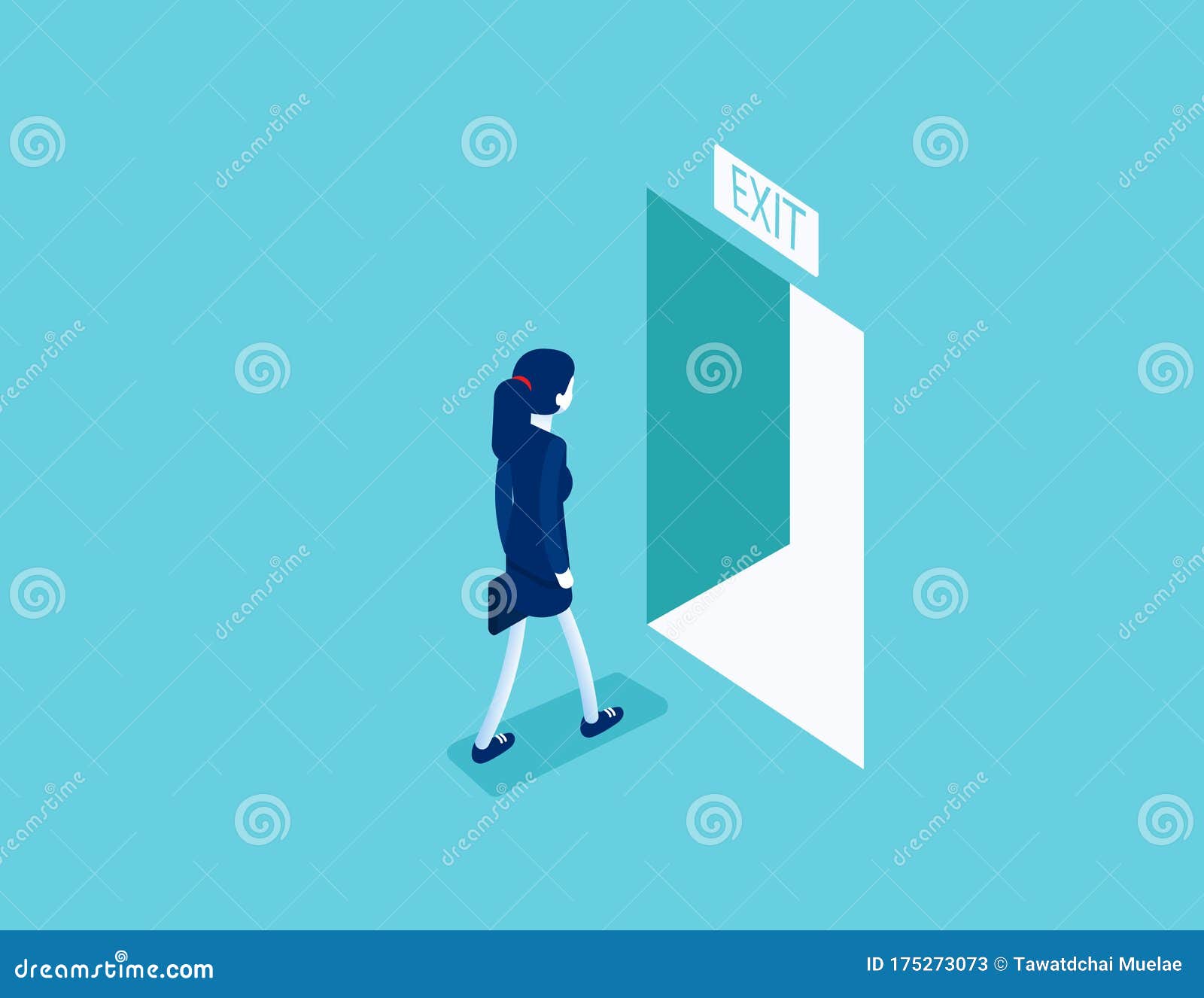 Escape Route Sign Collection DIN 7010 ,vector Isolated On White ...