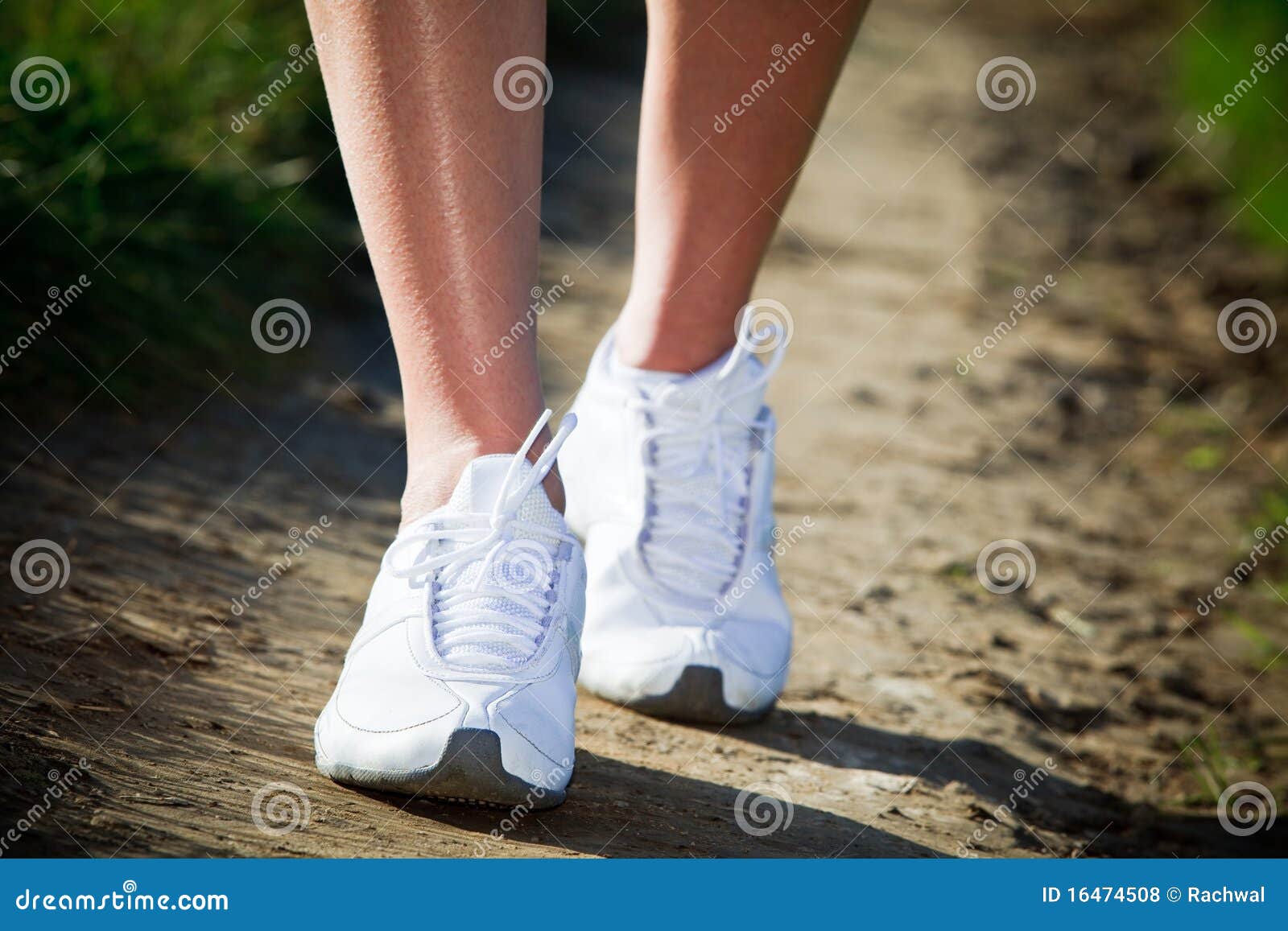 Woman walking on trail stock photo. Image of path, activity - 16474508