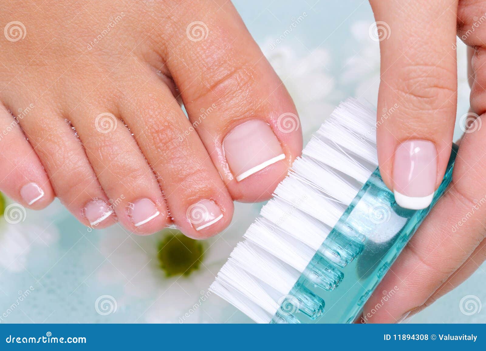 Woman Washes and Cleans the Toenails Stock Photo - Image of bowl, fresh ...