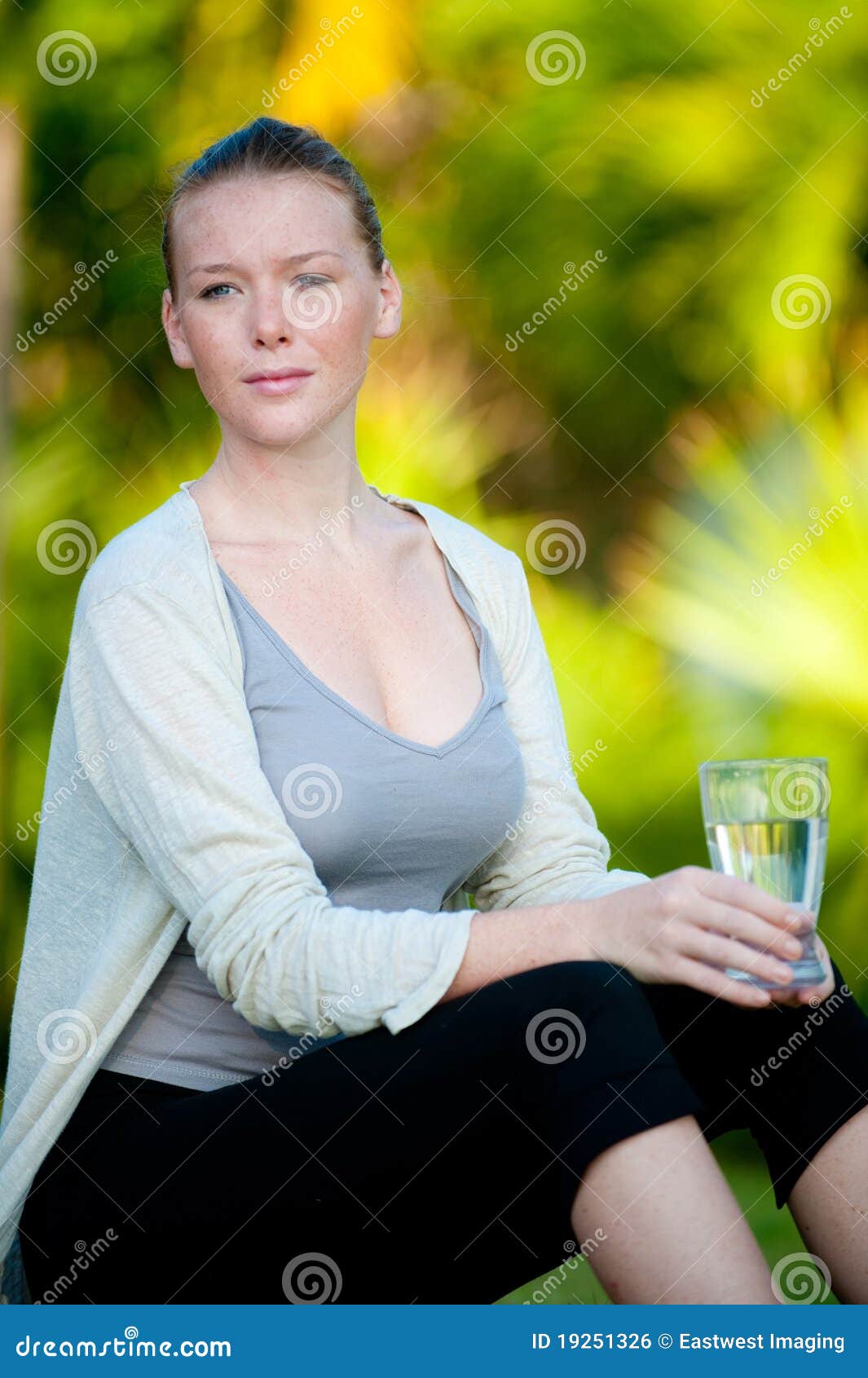 Woman with Water stock photo. Image of water, relaxation - 19251326