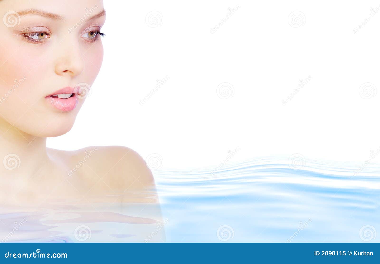 Woman in water stock image. Image of skin, beautiful, body - 2090115