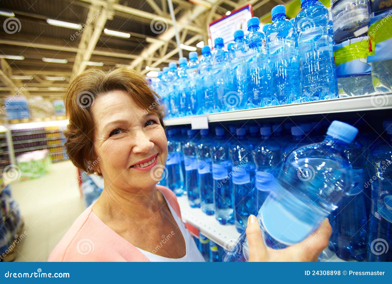 Woman with water stock photo. Image of happy, consumerism - 24308898