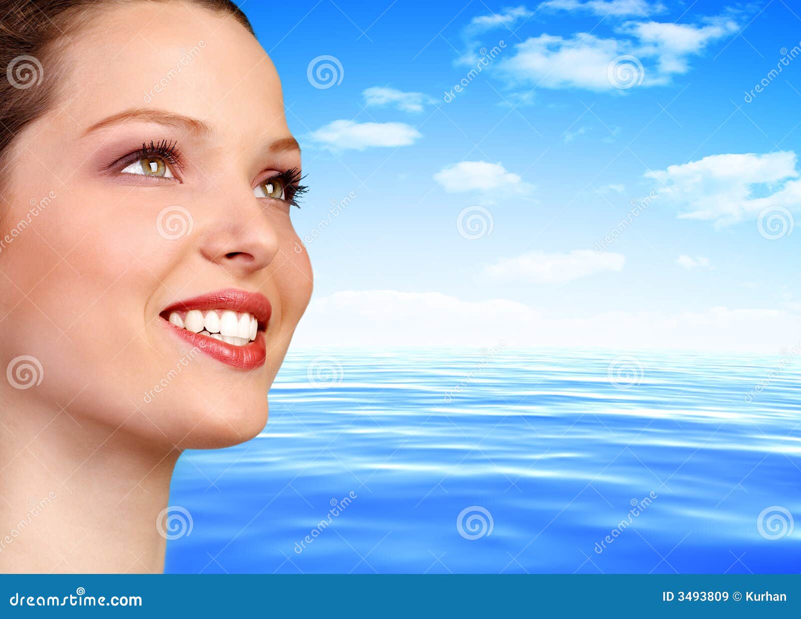 Woman and water stock image. Image of female, beautiful - 3493809