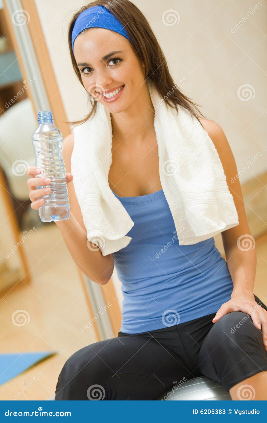 Woman with water stock image. Image of american, ethnic - 6205383