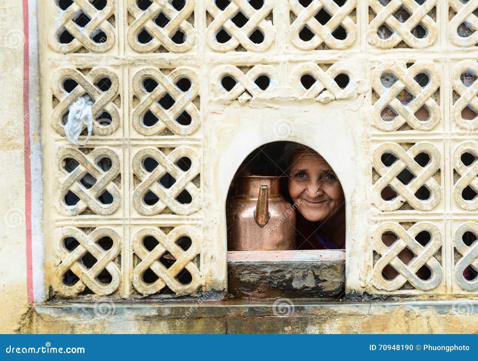 A Woman with the Water Pot in Jaipur, India Editorial Image - Image of ...