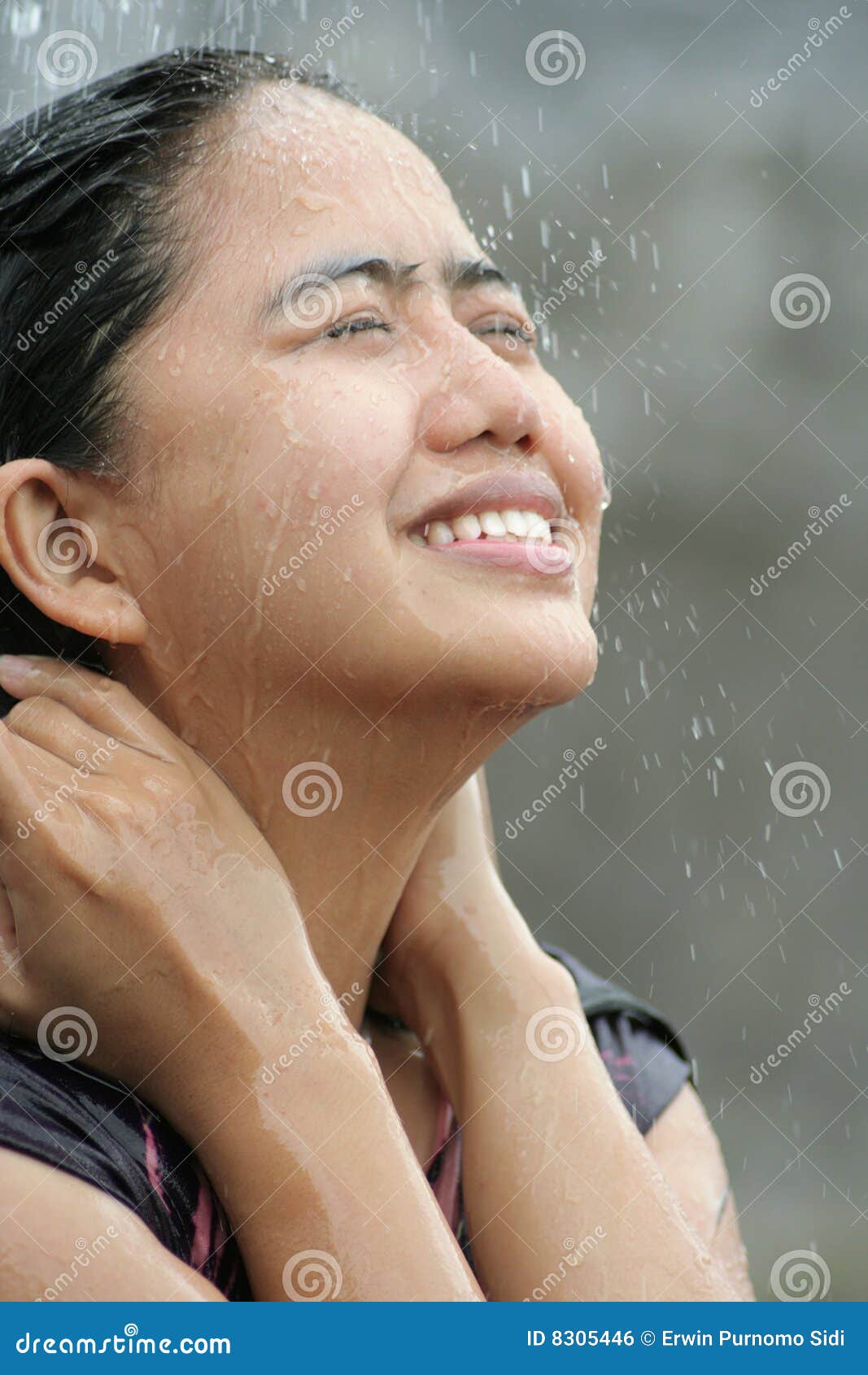 Woman in water splash stock photo. Image of water, outdoor - 8305446