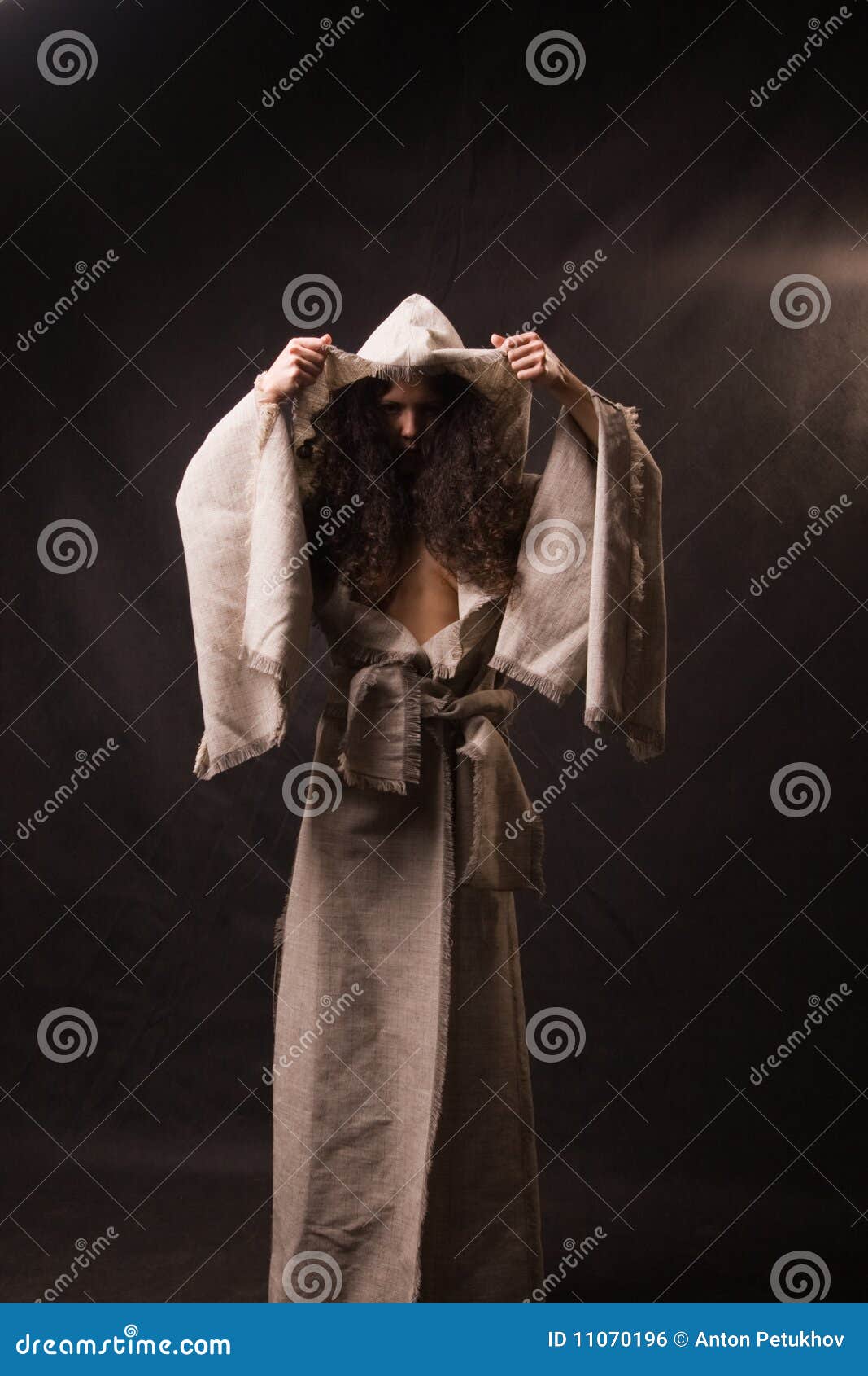 Woman wearing cloak stock photo. Image of muslin, girl - 11070196