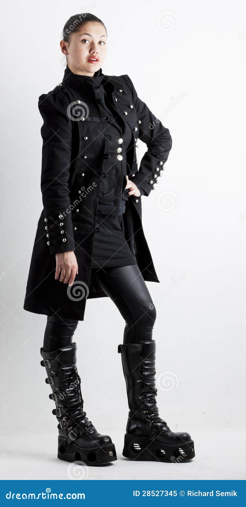 Woman Wearing Extravagant Clothes Stock Image - Image of shoes ...