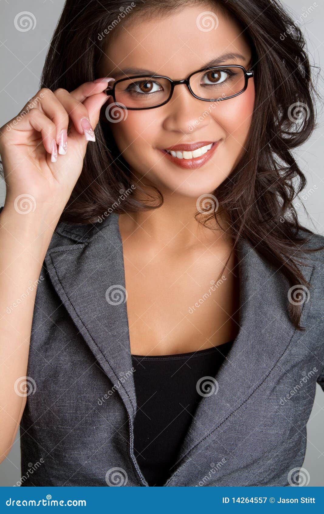 Woman Wearing Glasses stock image. Image of ethnicity - 14264557