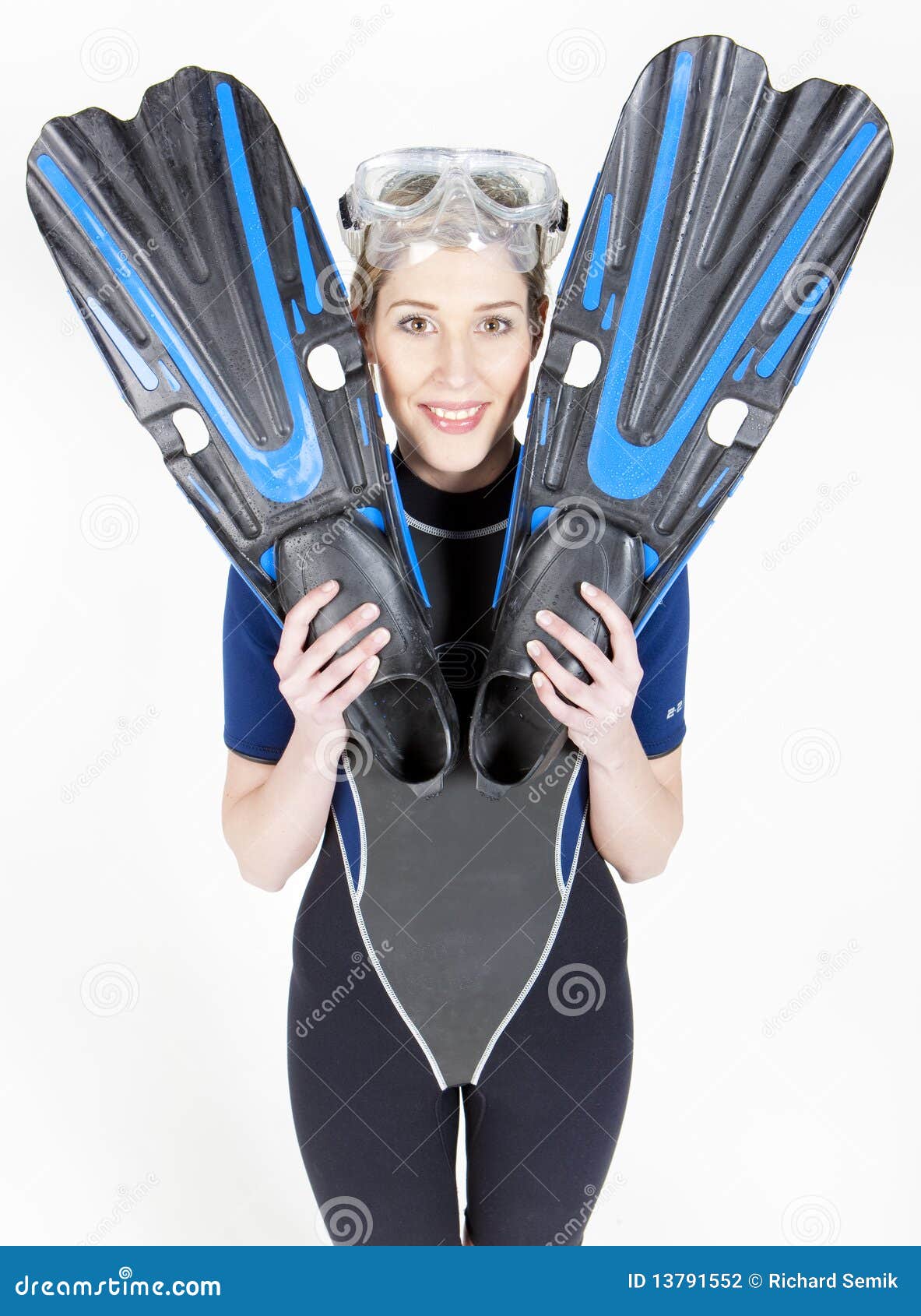 Woman wearing neoprene stock photo. Image of adults, holding - 13791552