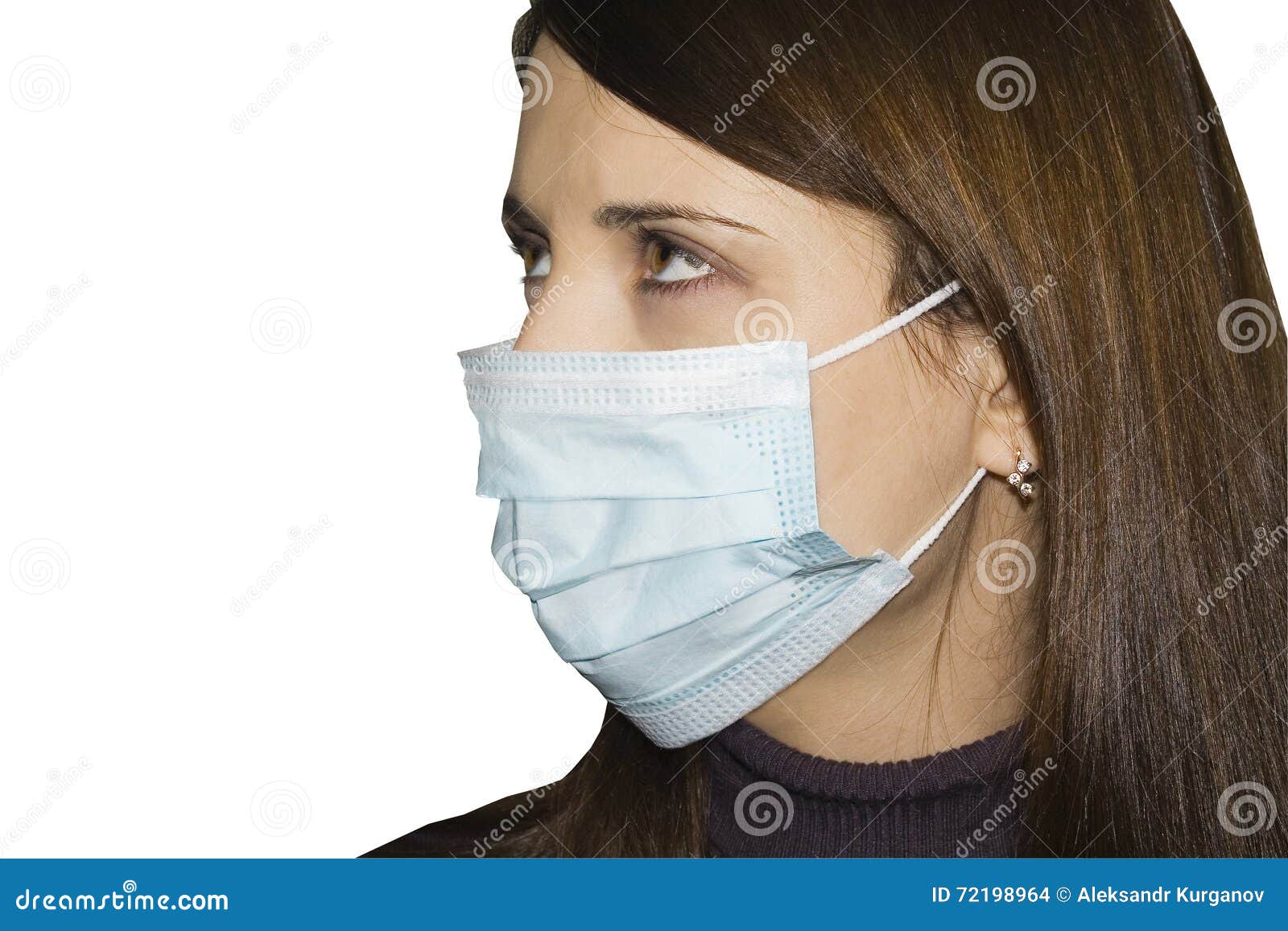 Woman Wearing Protective Mask Stock Photo - Image of epidemic, nurse ...