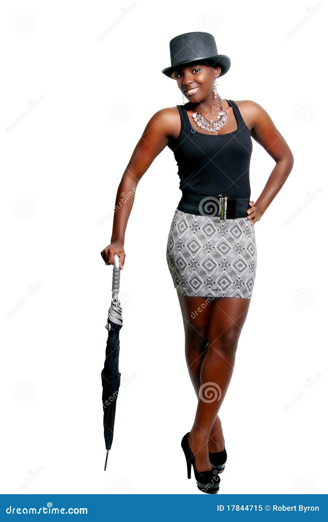 Woman Wearing a Top hat stock image. Image of performer - 17844715