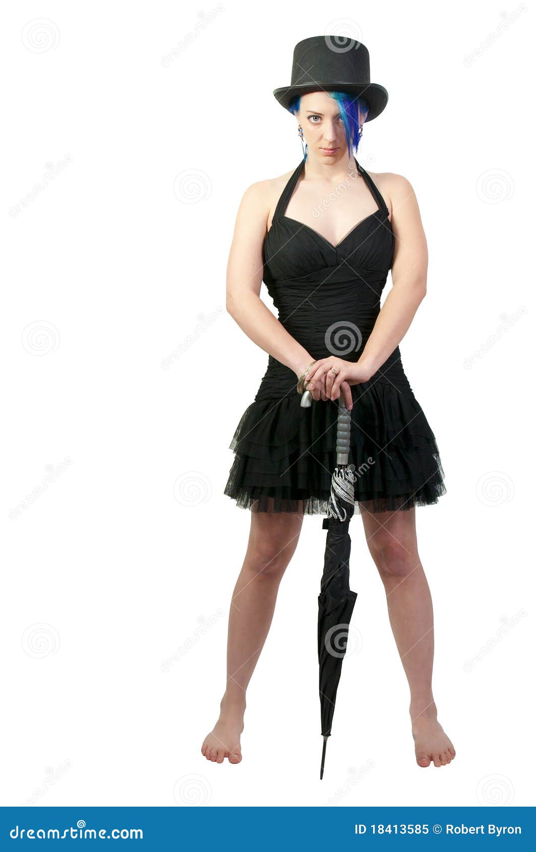 Woman Wearing a Top hat stock image. Image of beautiful - 18413585