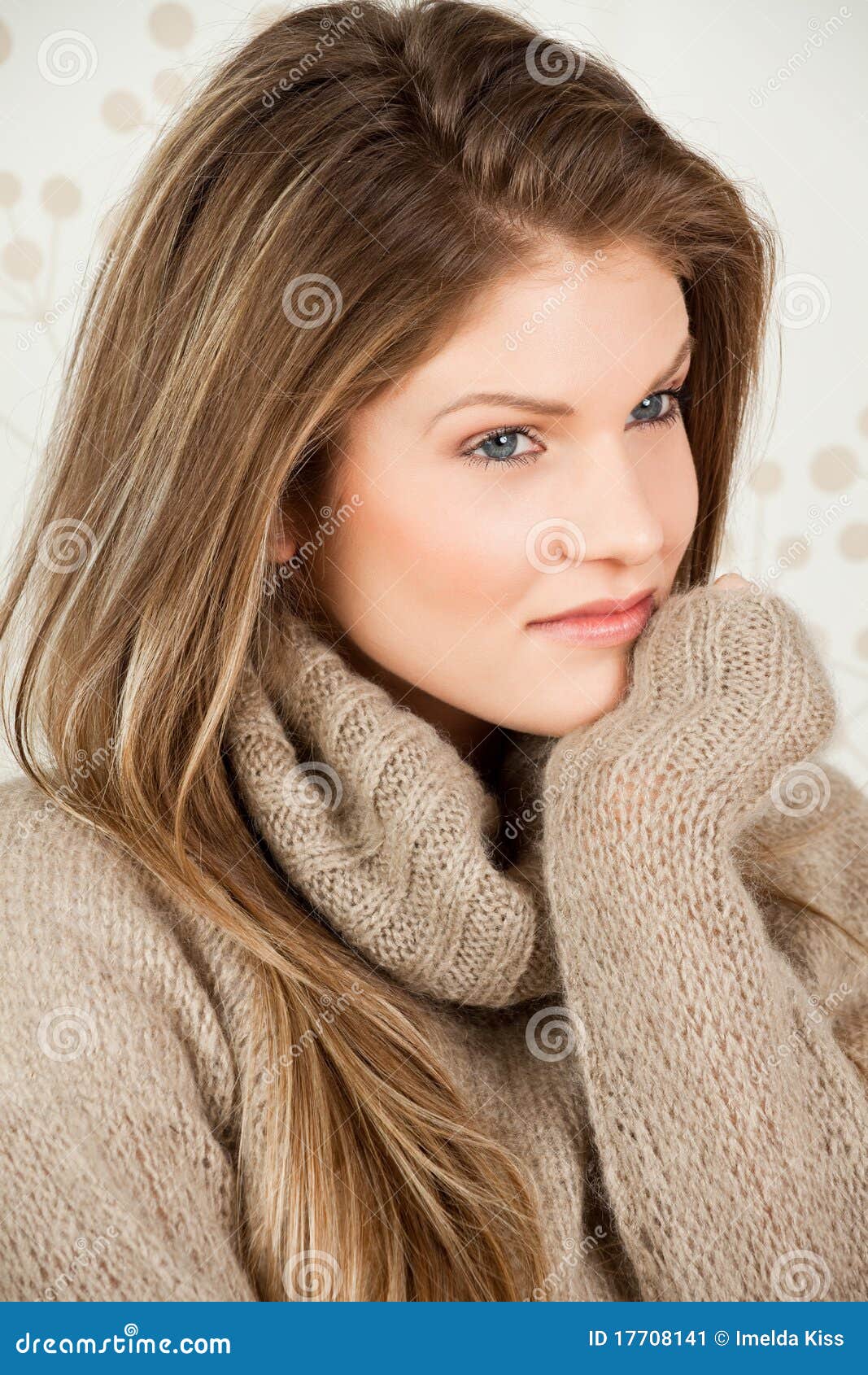 Woman Wearing Warm Clothing Stock Image - Image of happiness, happy ...