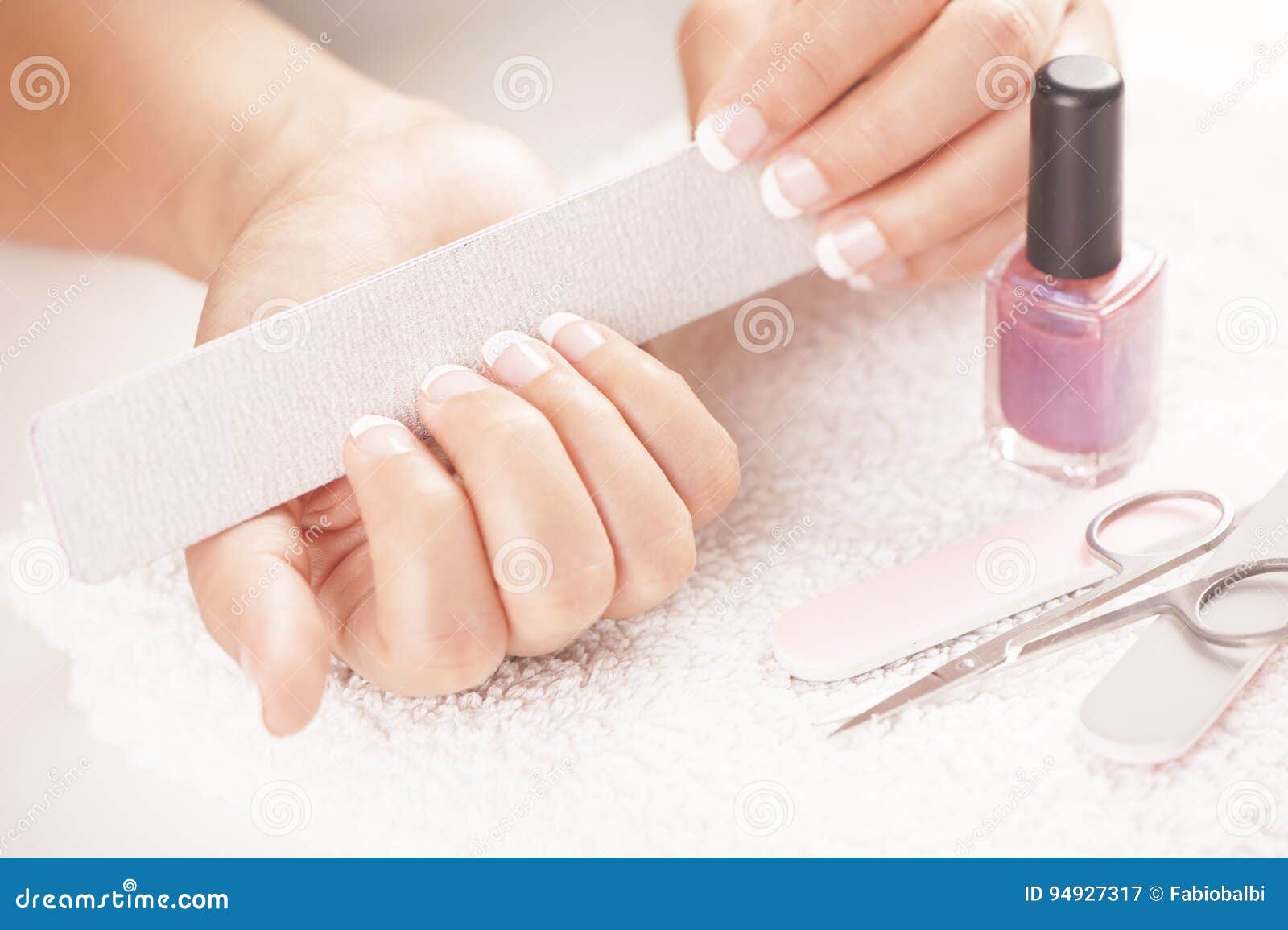 Woman with Well Manicured Nails Stock Image - Image of professional ...