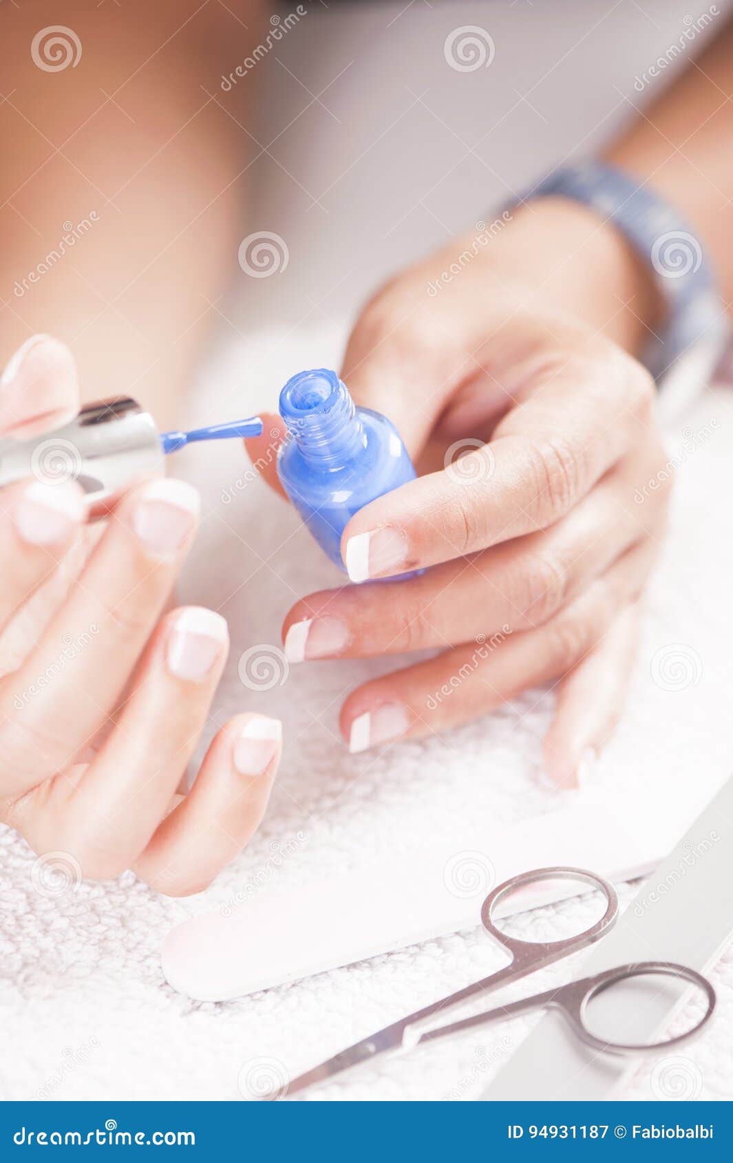 Woman with Well Manicured Nails Stock Image - Image of modern ...