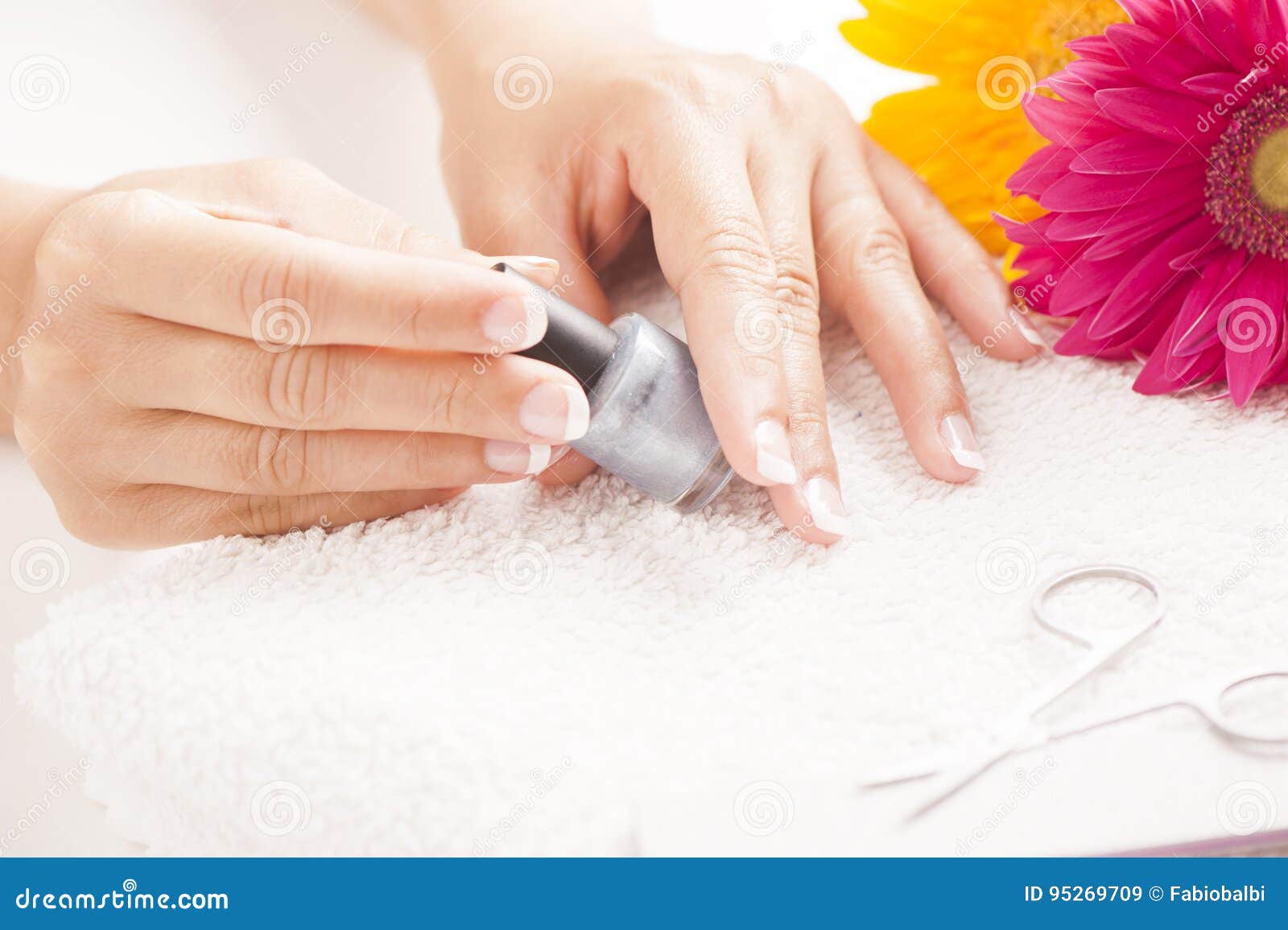Woman with Well Manicured Nails Stock Image - Image of luxury, care ...