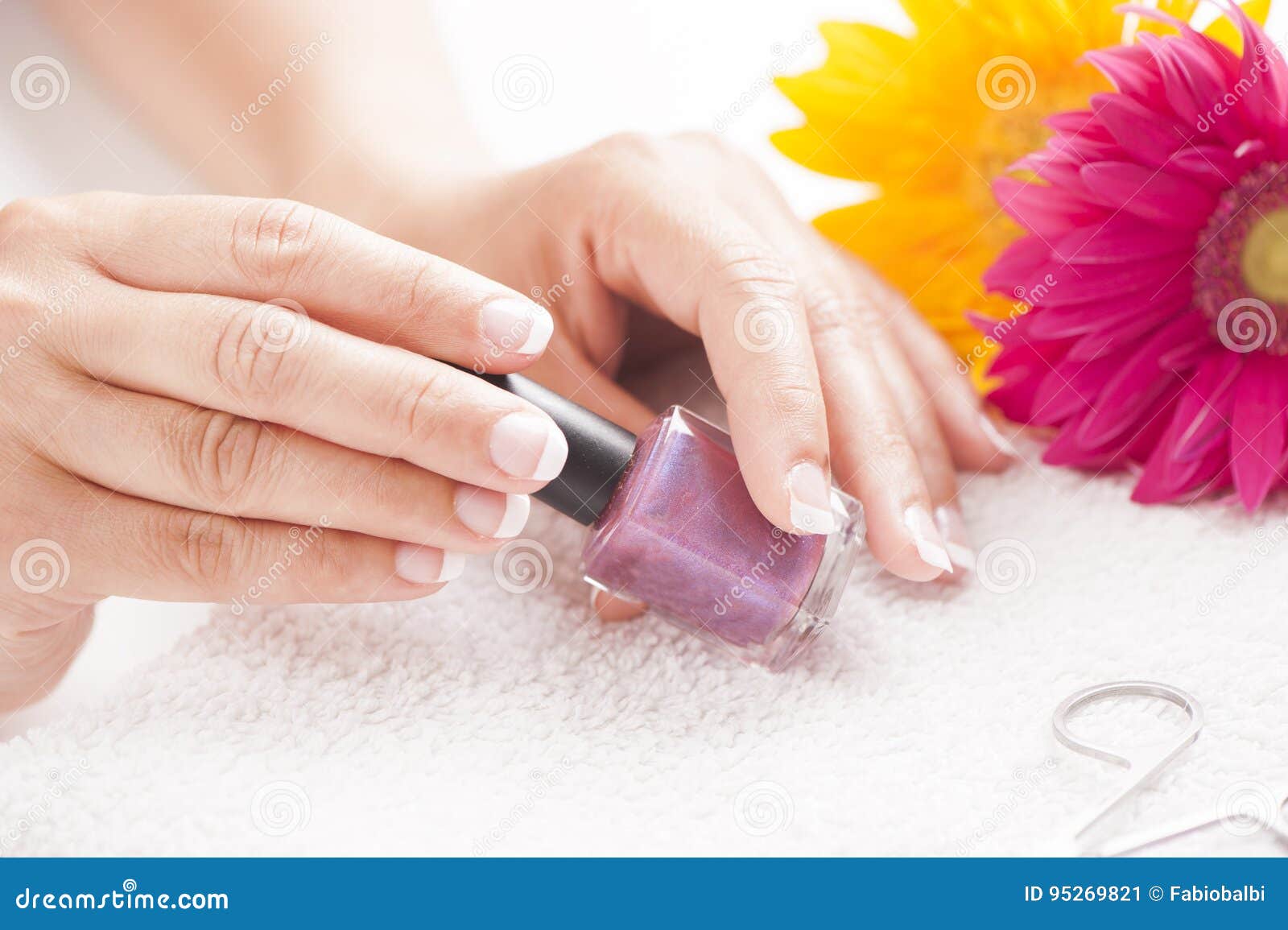 Woman with Well Manicured Nails Stock Image - Image of client, fashion ...