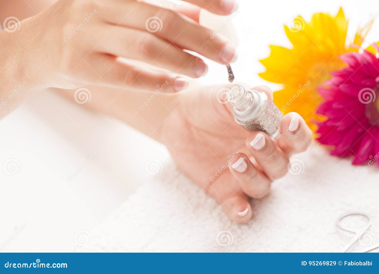Woman with Well Manicured Nails Stock Image - Image of acrylic, classy ...