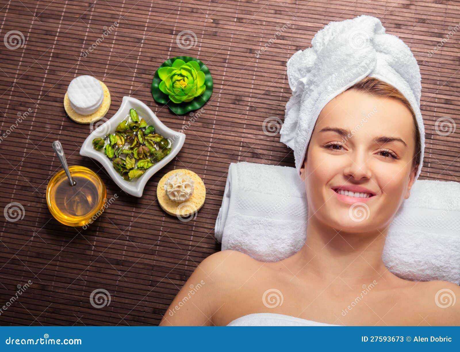 Woman in wellness stock image. Image of beauty, herbal - 27593673