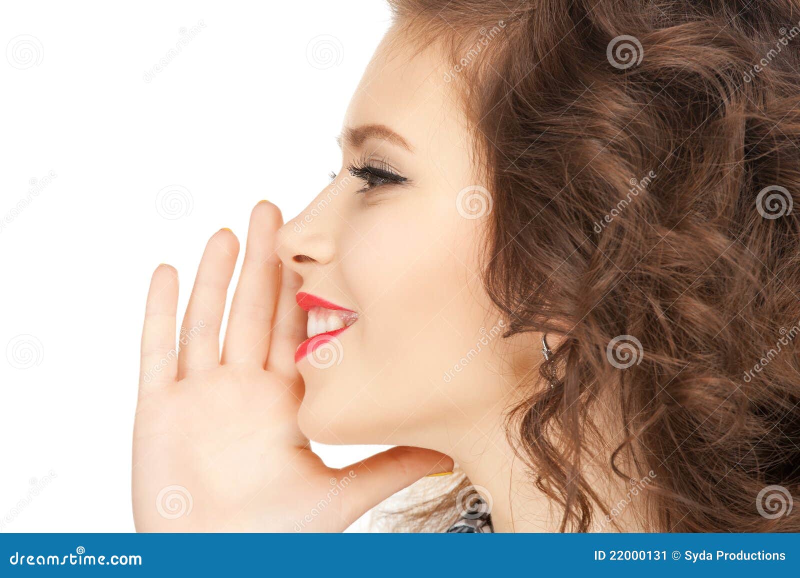 Woman whispering gossip stock image. Image of female - 22000131