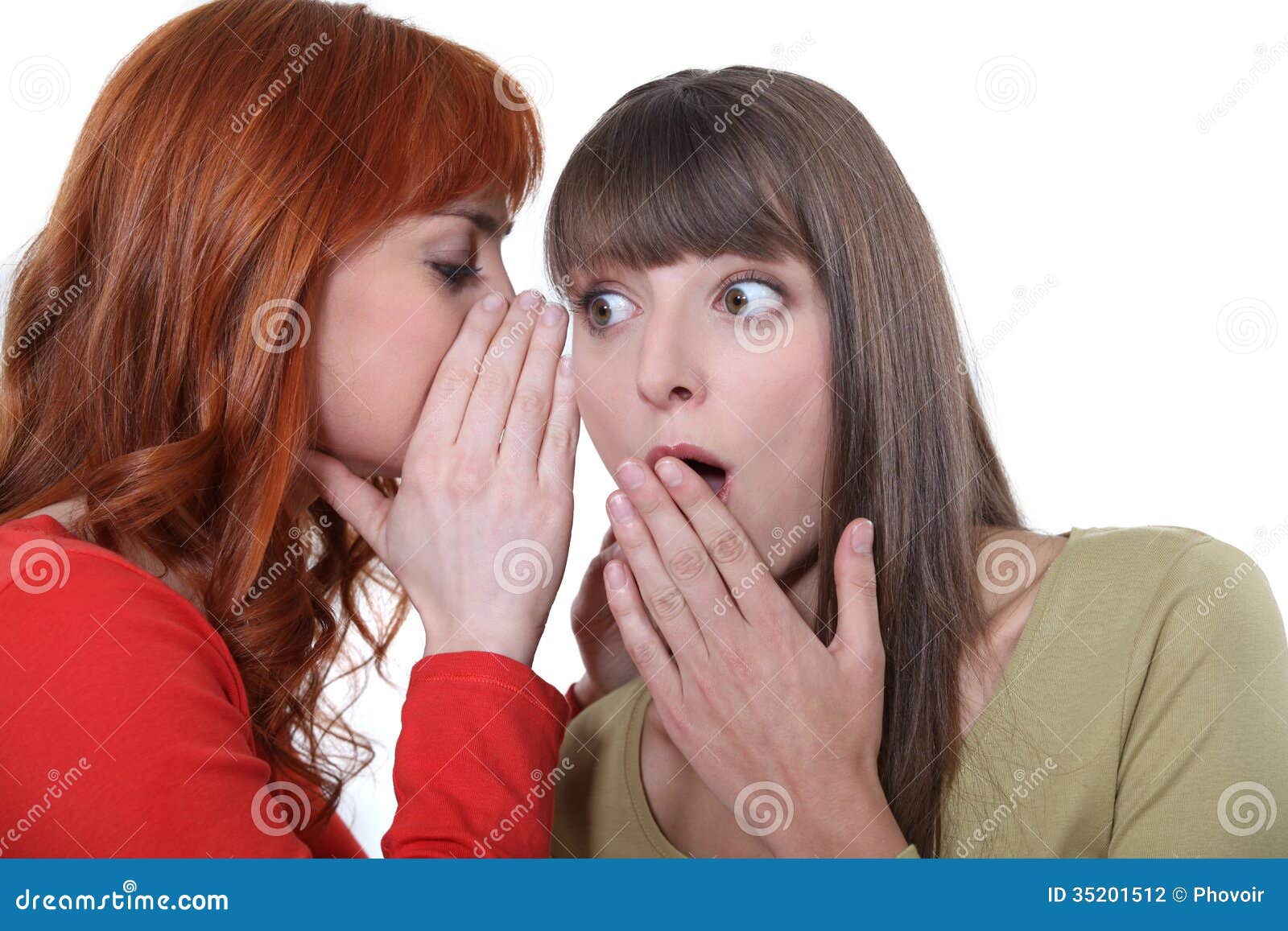 Woman whispering stock photo. Image of deep, expression - 35201512