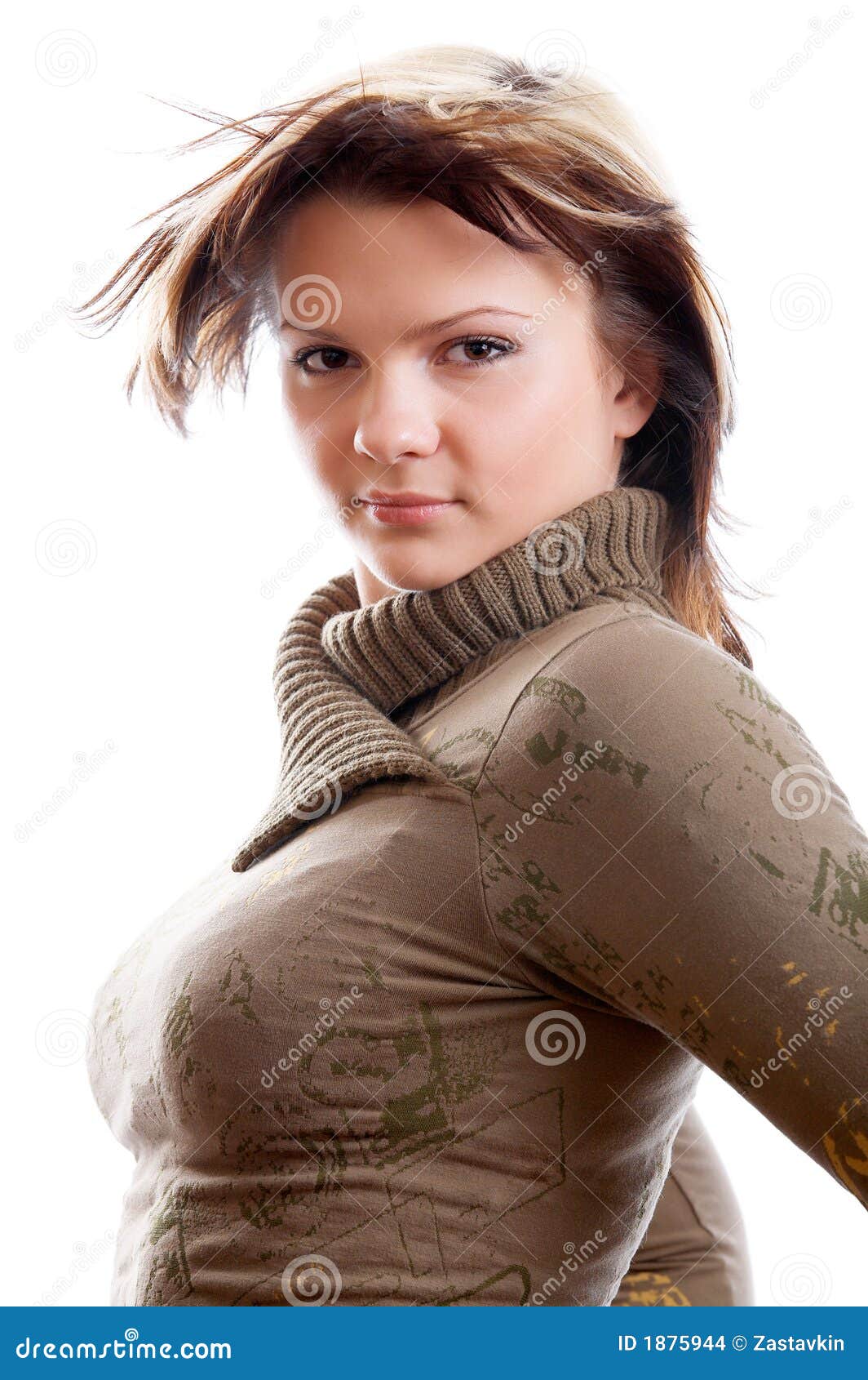Woman on white background stock photo. Image of beautiful - 1875944