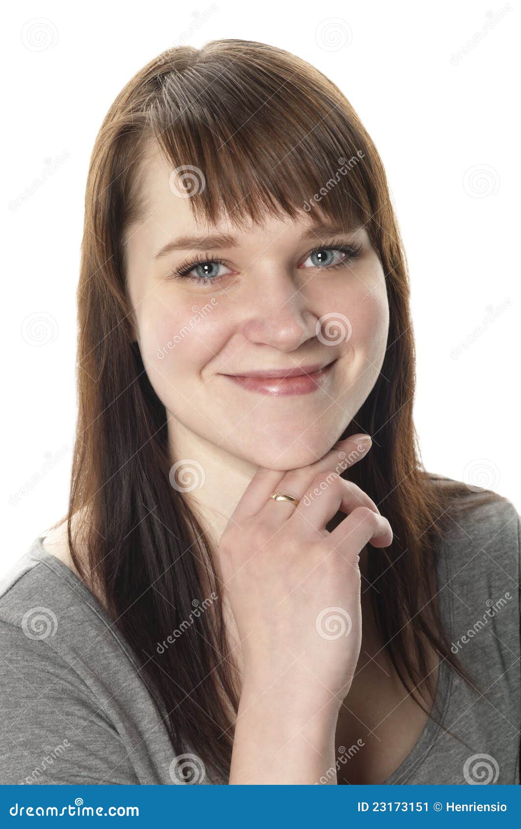 Woman on white background stock image. Image of pretty - 23173151