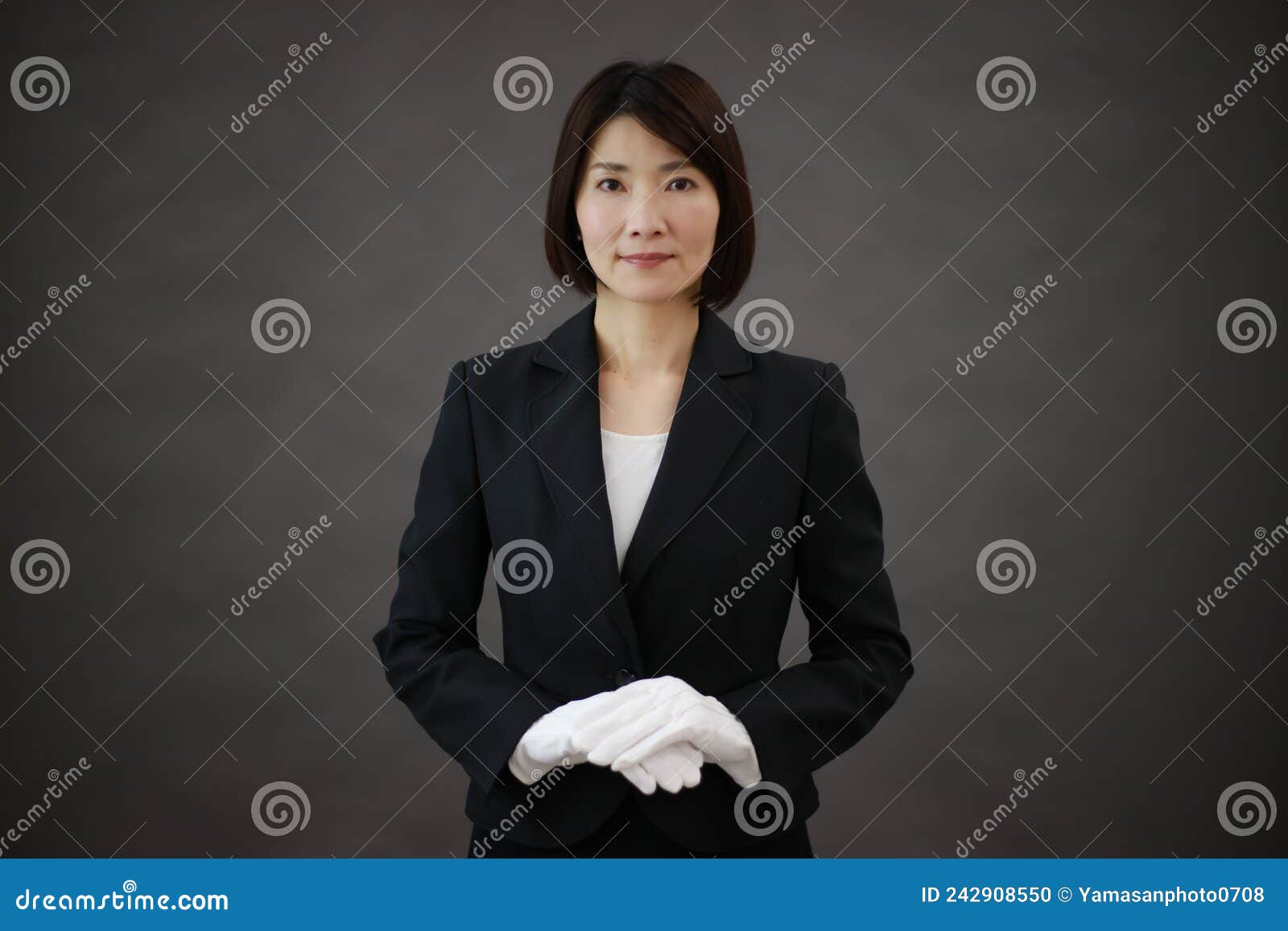 Woman with white hands stock photo. Image of copy, asia - 242908550