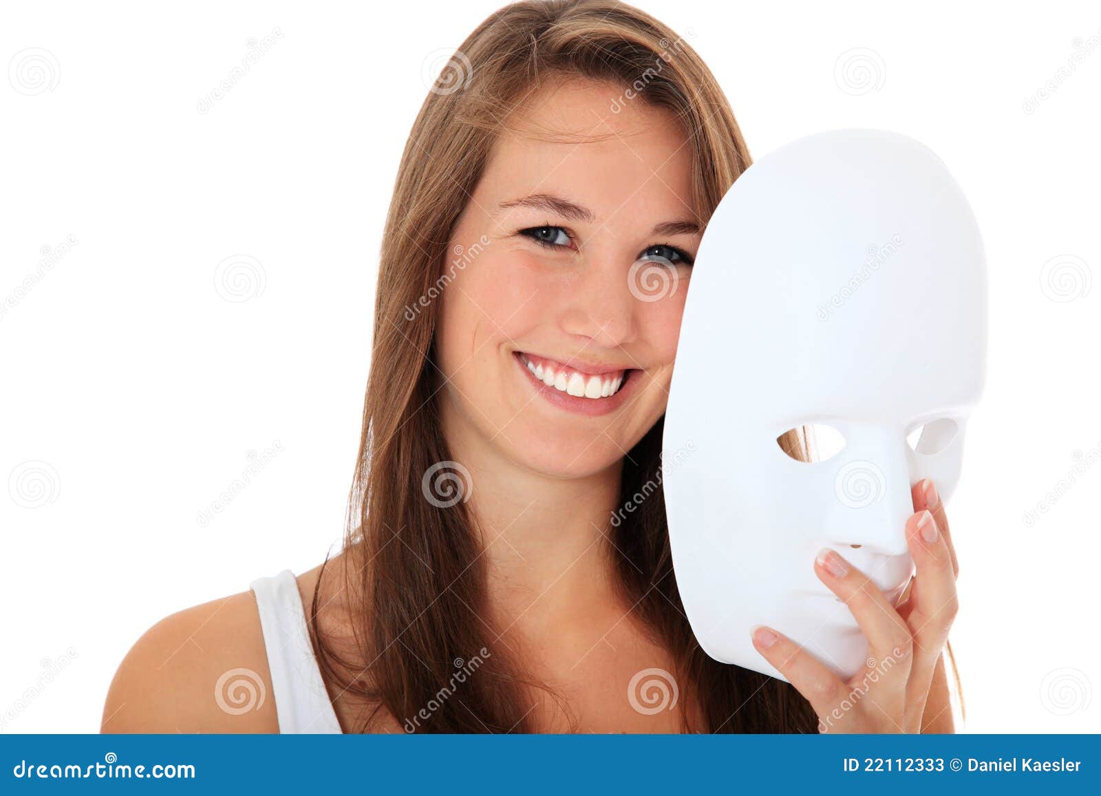 Woman with white mask stock image. Image of background - 22112333