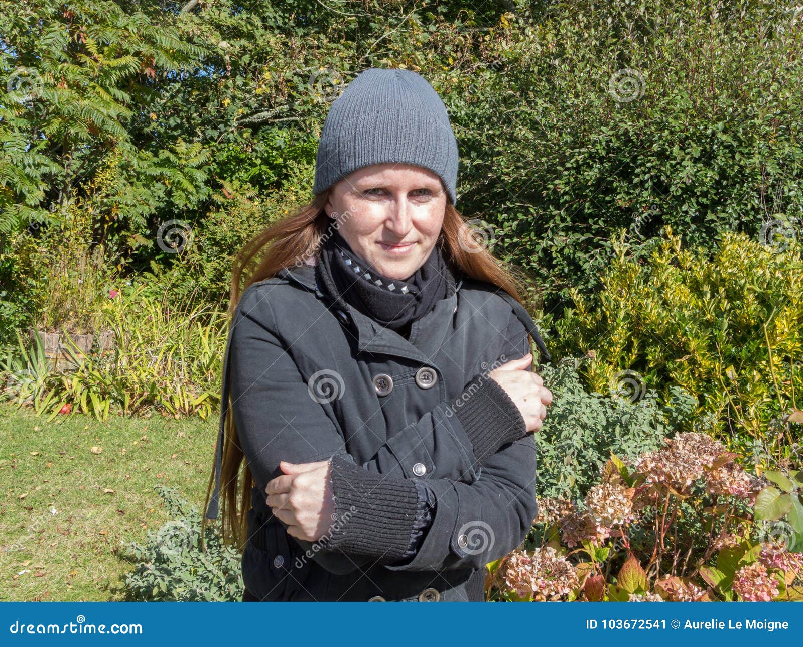 Woman who is cold stock image. Image of hair, caucasian - 103672541
