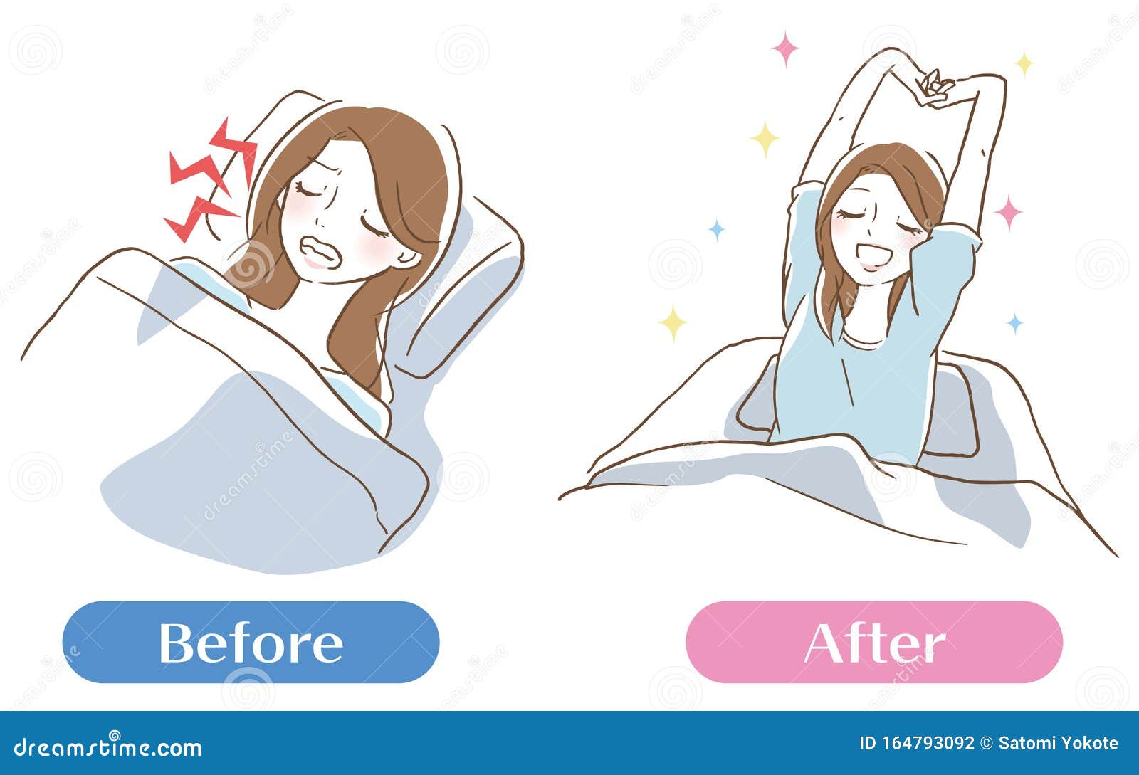 Men Who Grind Teeth Set Vector Illustration | CartoonDealer.com #164793124