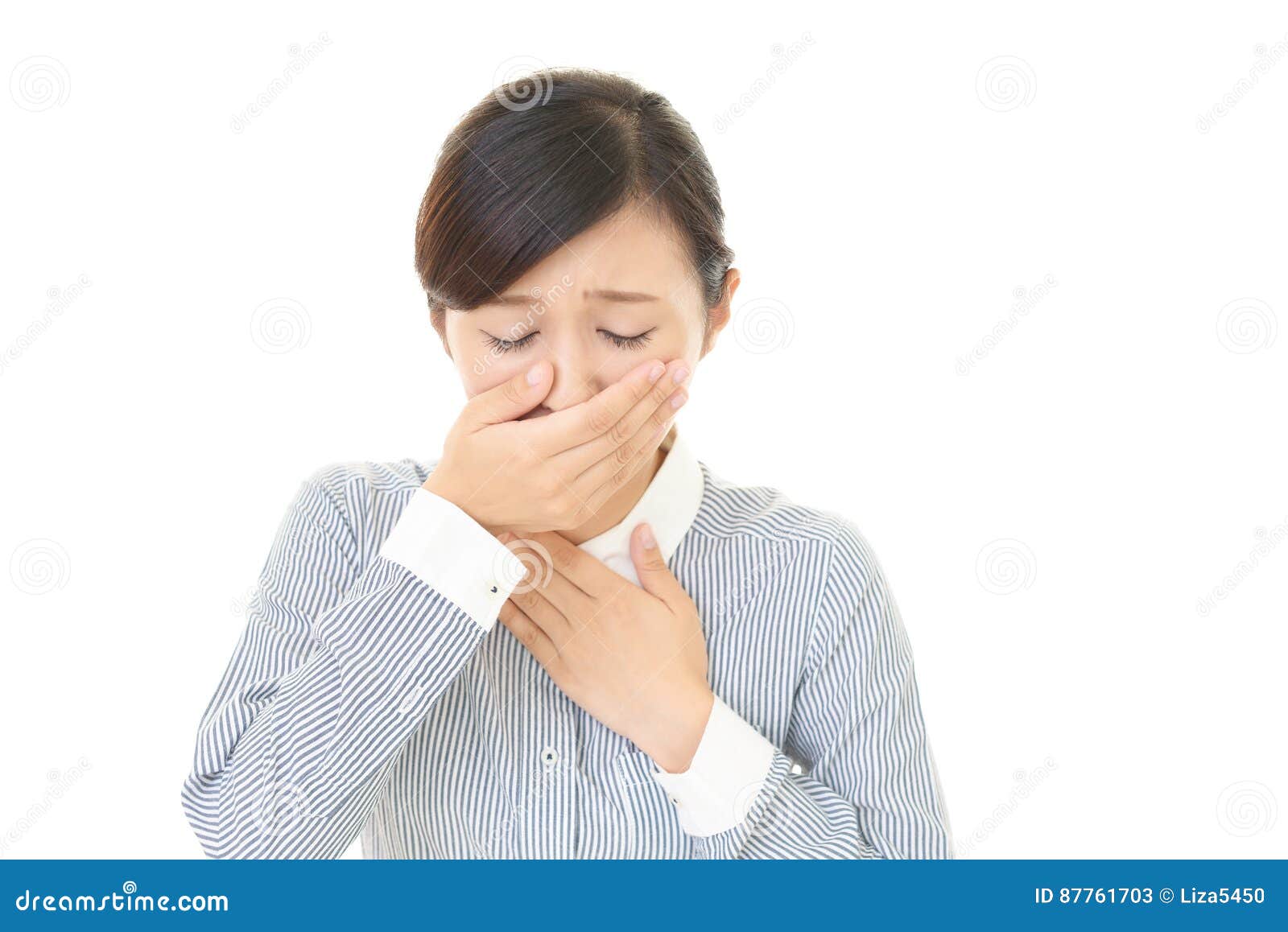 Woman who has a cold stock image. Image of concerned - 87761703