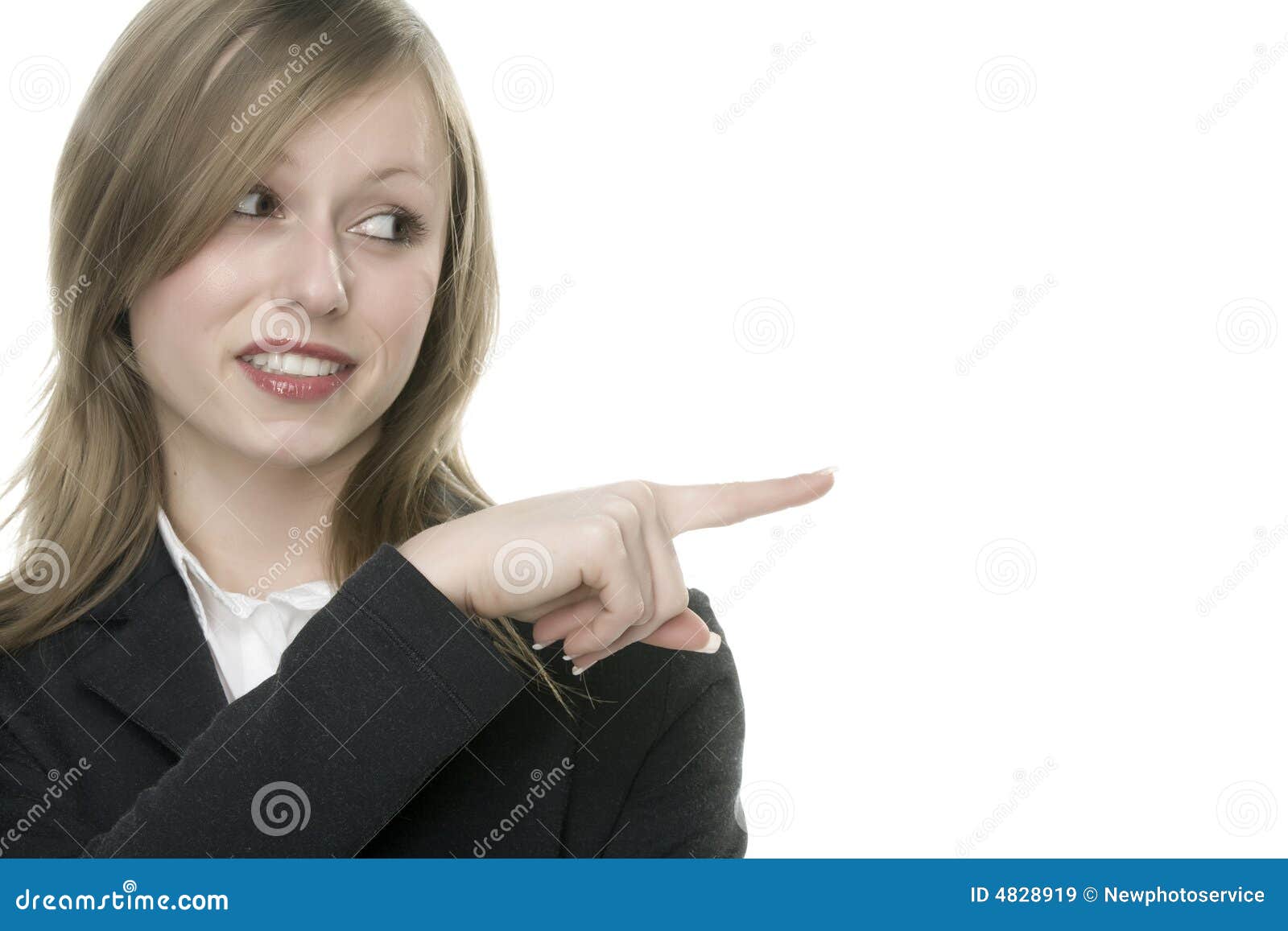 Woman who indicates stock image. Image of expression, emotion - 4828919