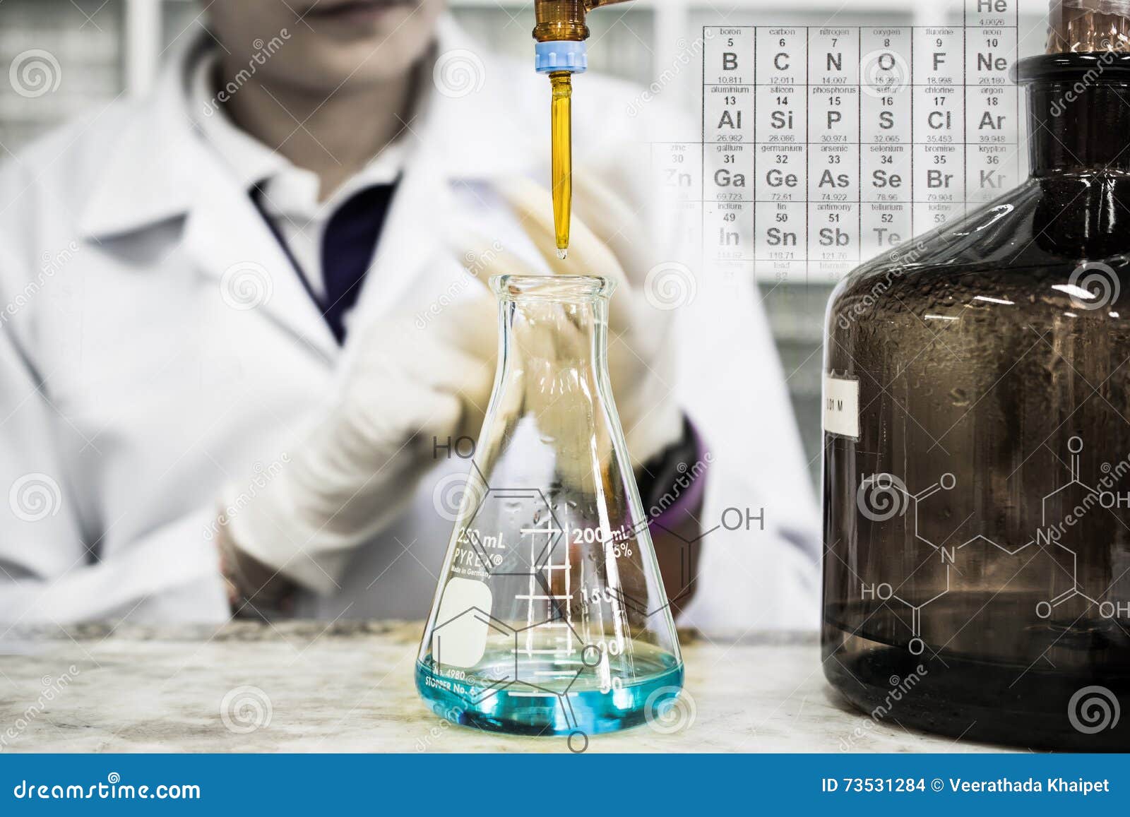 The Woman Who S the Scientist is Doing the Experiment, the Titration of ...