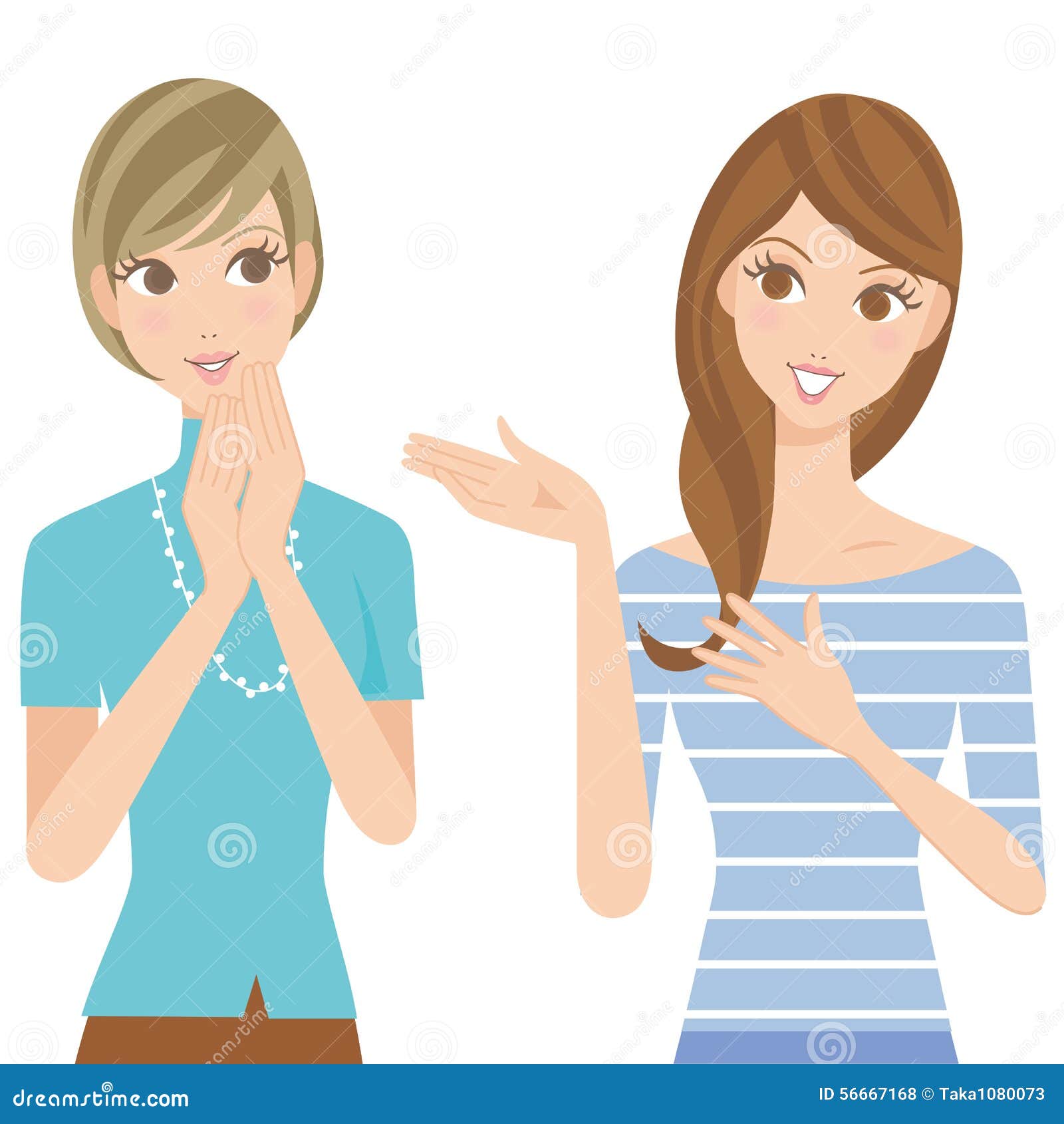 Woman who talks stock vector. Illustration of conversation - 56667168