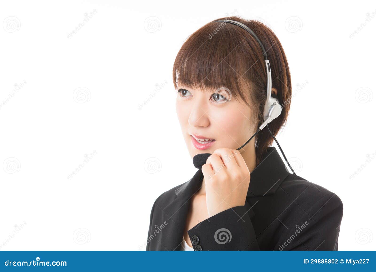 Operator stock photo. Image of beautiful, whitebackground - 29888802