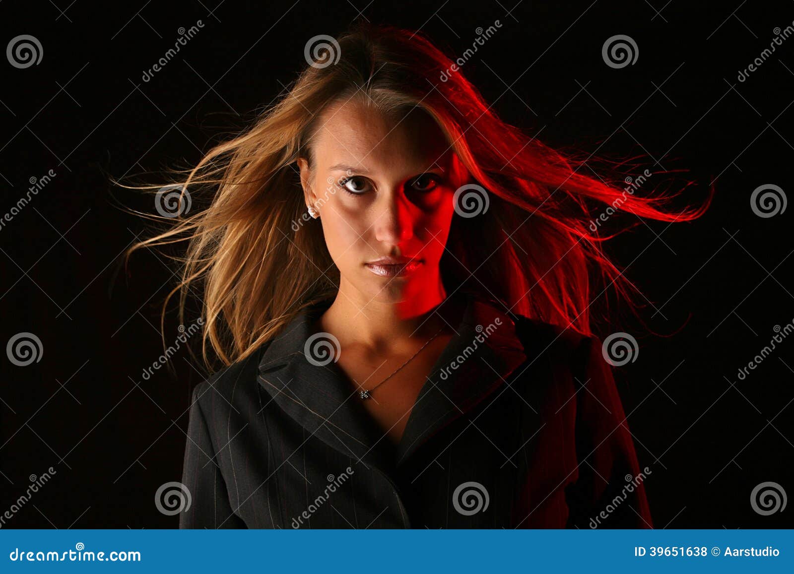 Woman with a Wind in Her Hair Stock Photo - Image of modern, classy ...