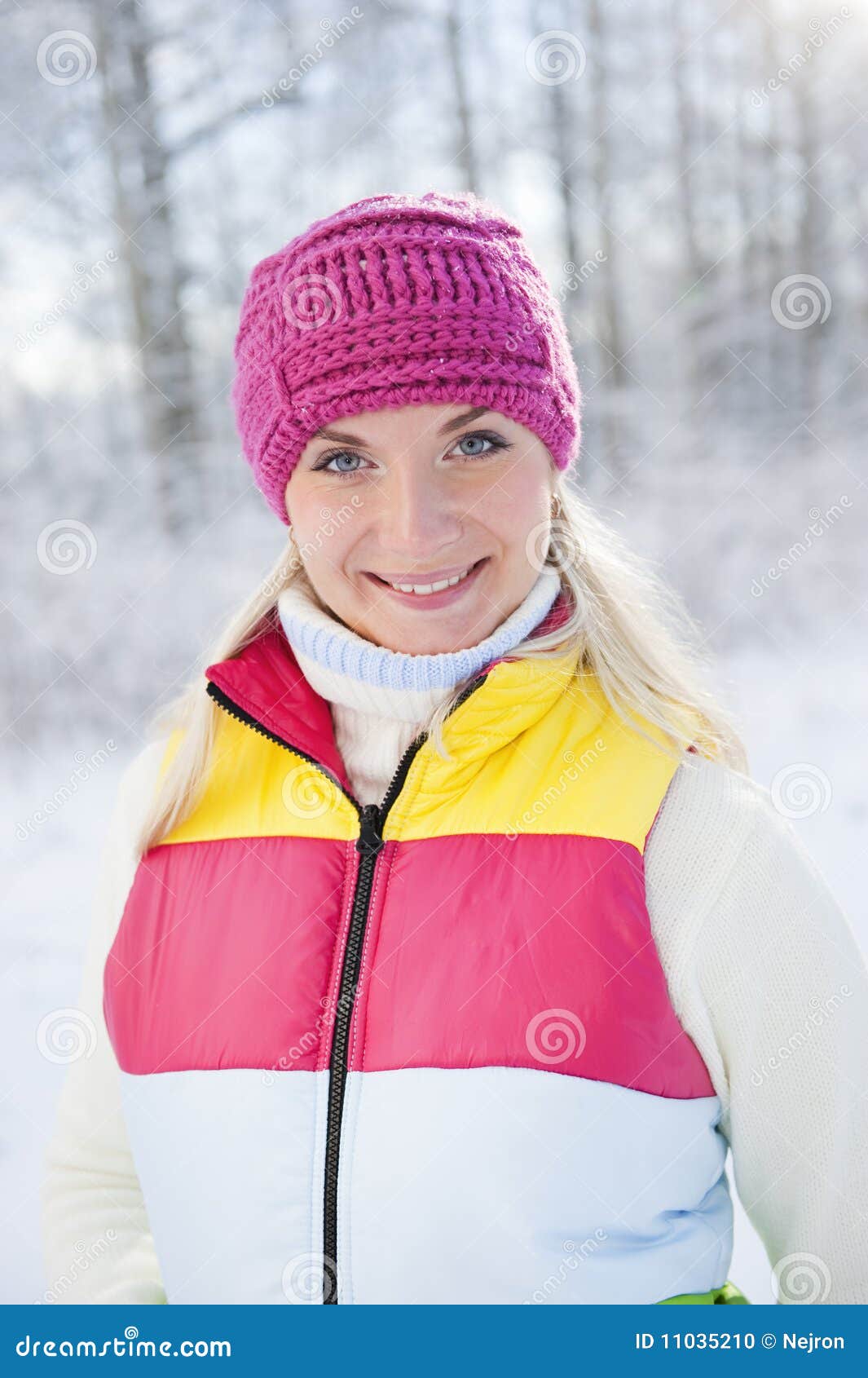 Woman in Winter Clothing Outdoors Stock Photo - Image of people ...
