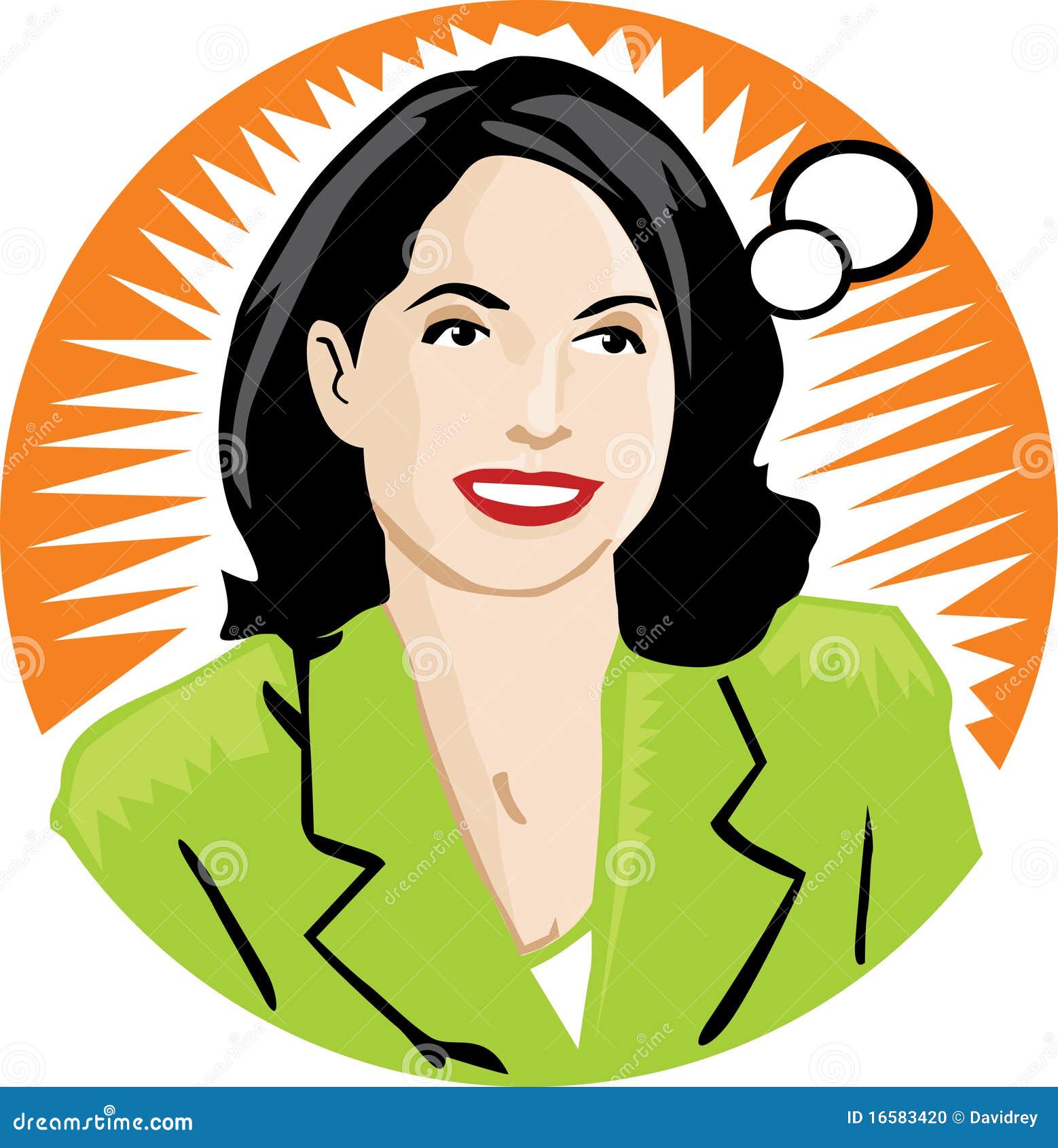 Woman wondering stock vector. Illustration of wondering - 16583420