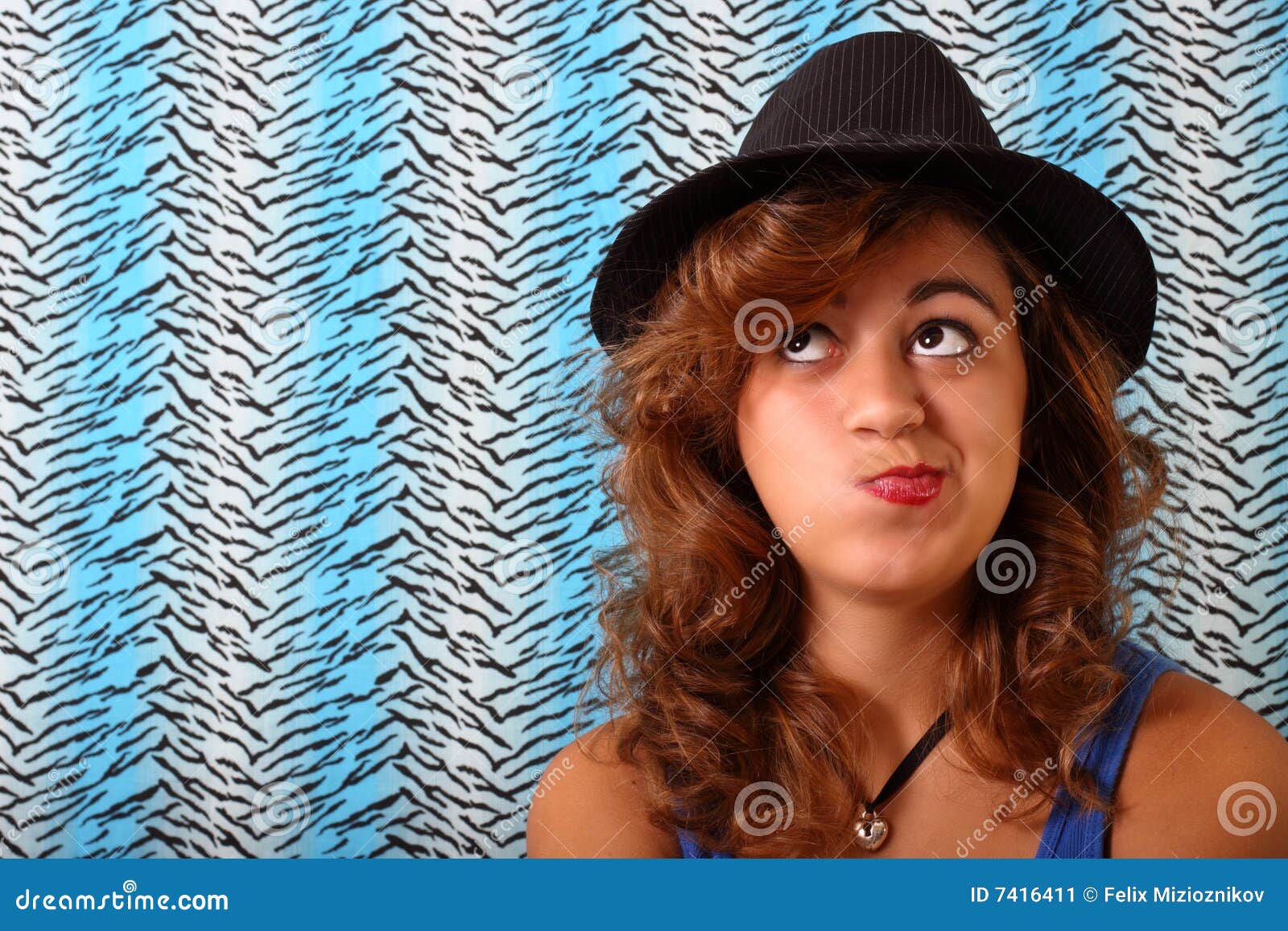 Woman wondering stock image. Image of head, lady, young - 7416411