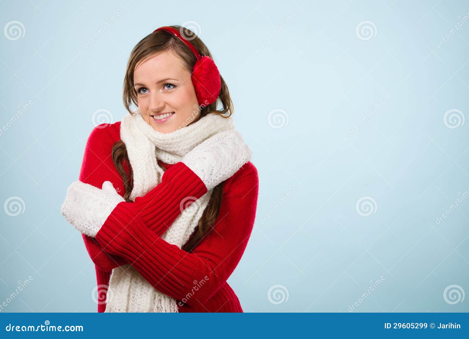 Woman and woolen outfit stock image. Image of pretty - 29605299